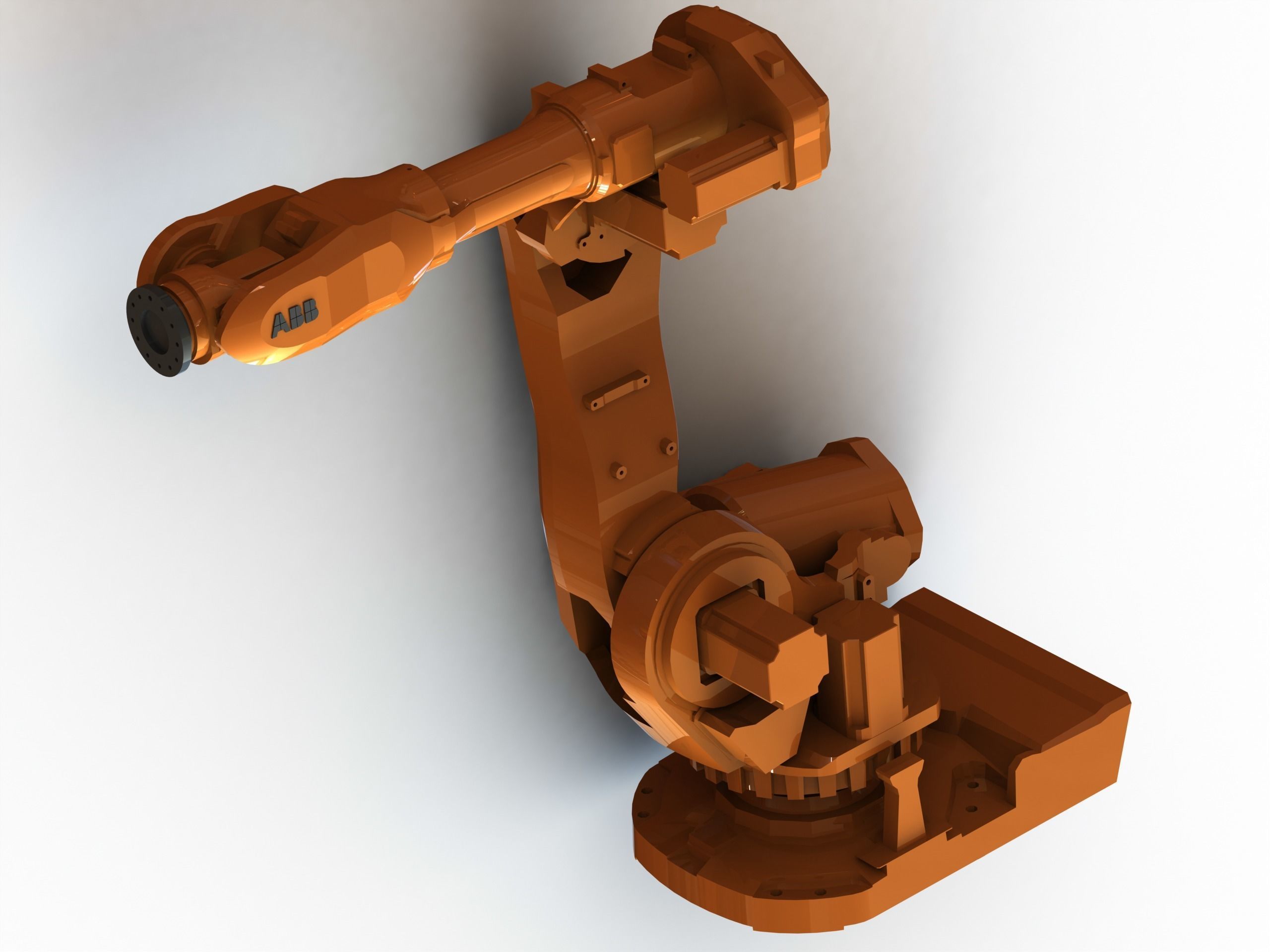 ABB IRB 6600 225 Robot free 3D model rigged | CGTrader
