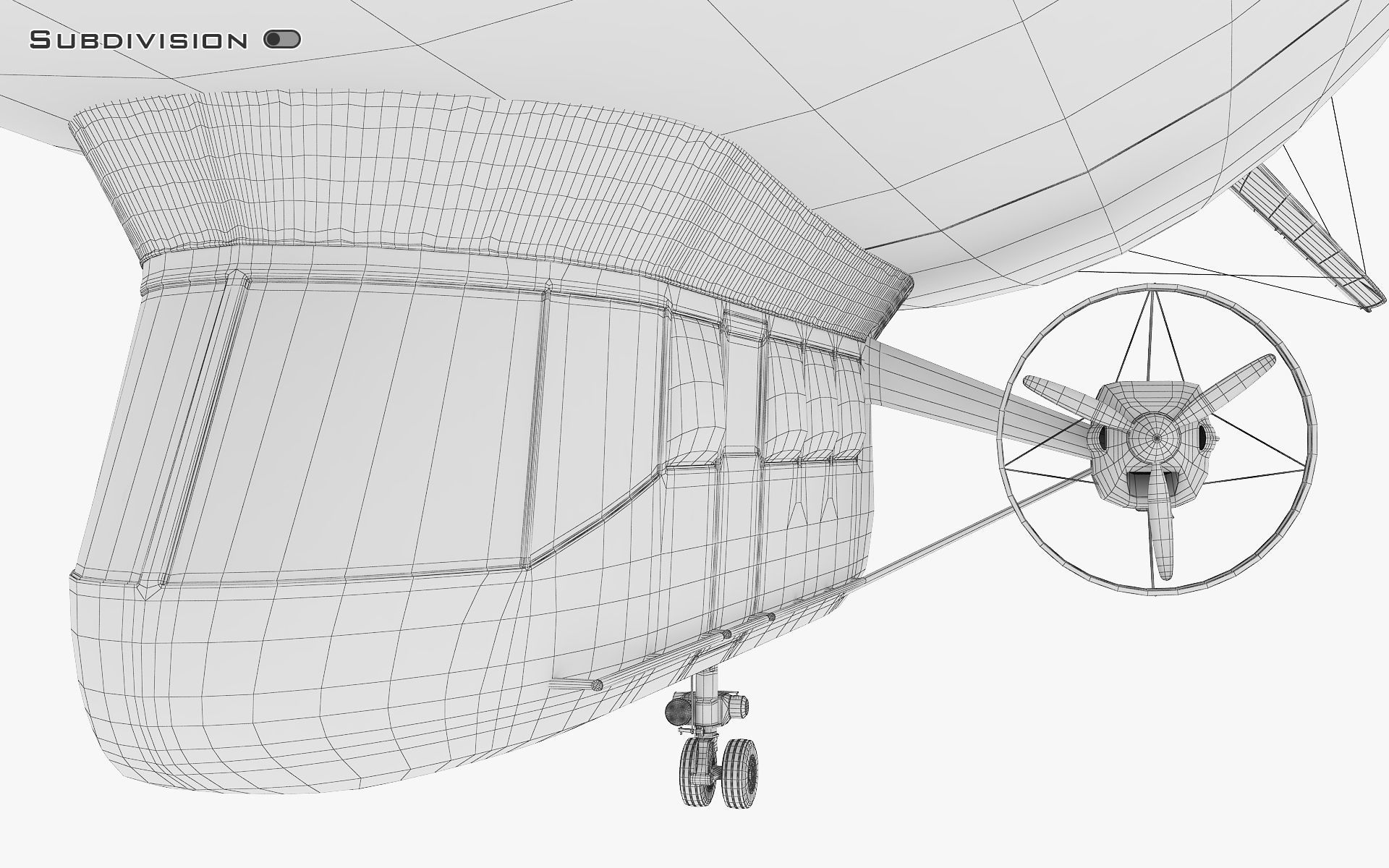 Blimp Airship v 1 3D model | CGTrader