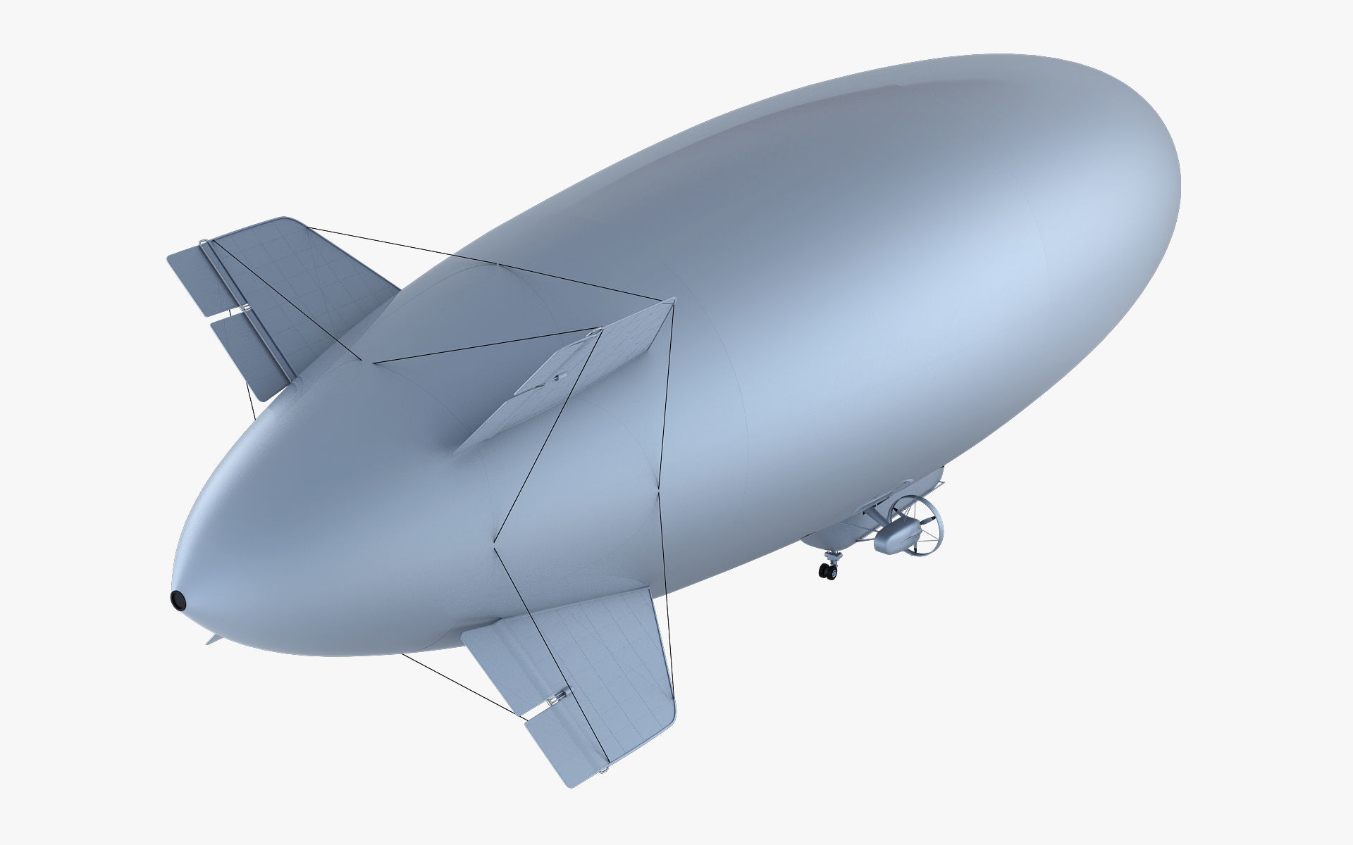 Blimp Airship v 1 3D model | CGTrader