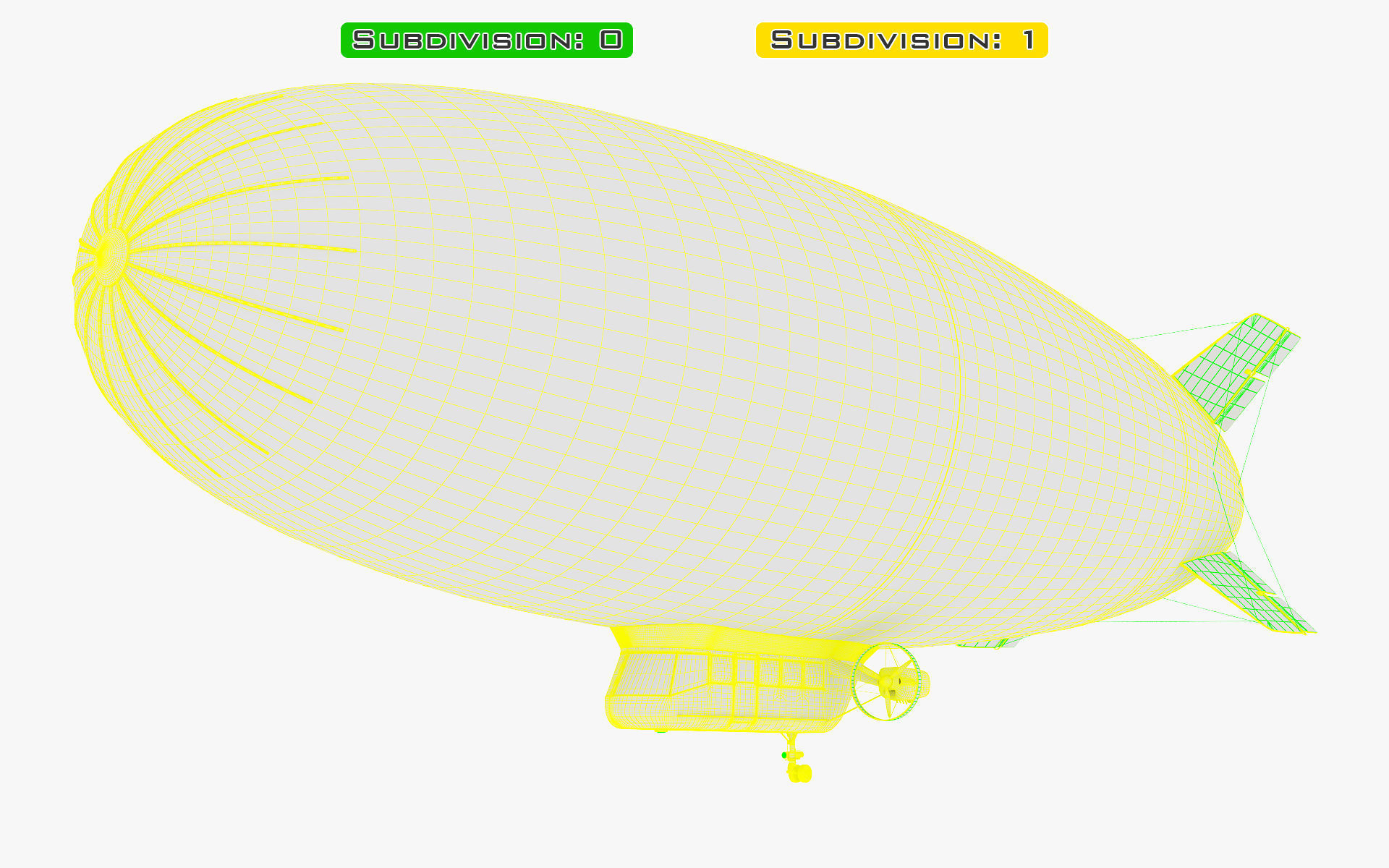 Blimp Airship v 1 3D model | CGTrader