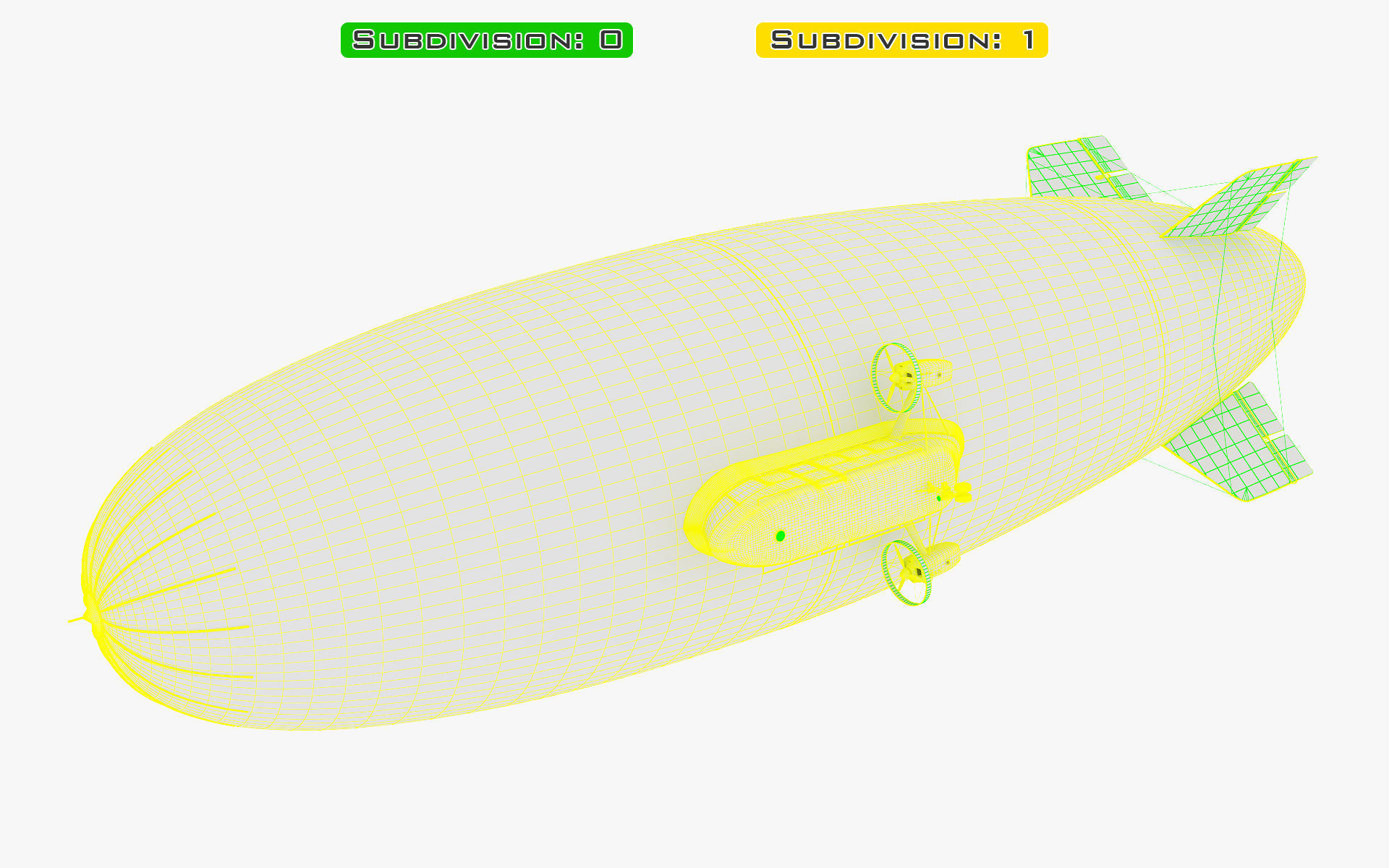 Blimp Airship v 1 3D model | CGTrader