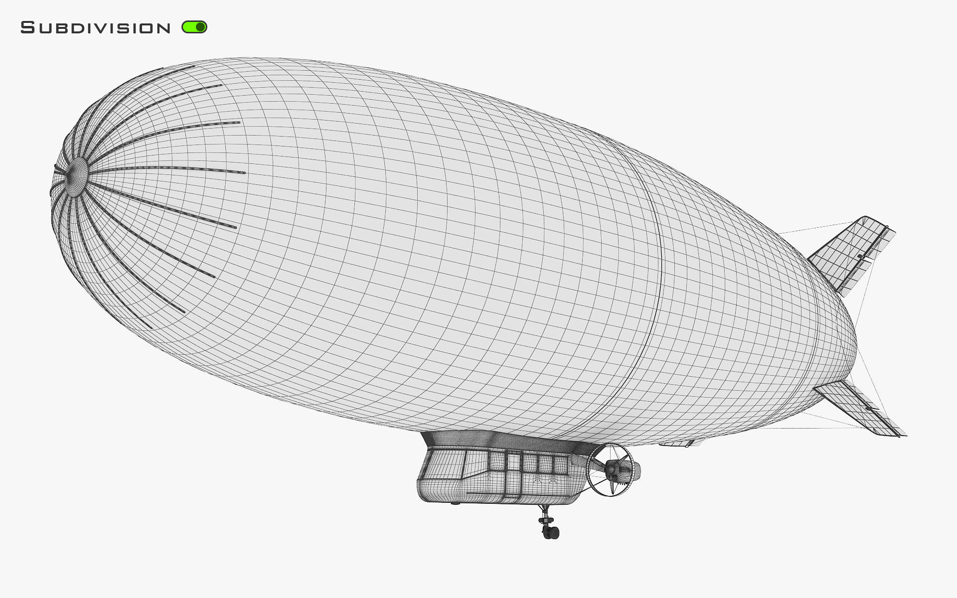 Blimp Airship v 1 3D model | CGTrader