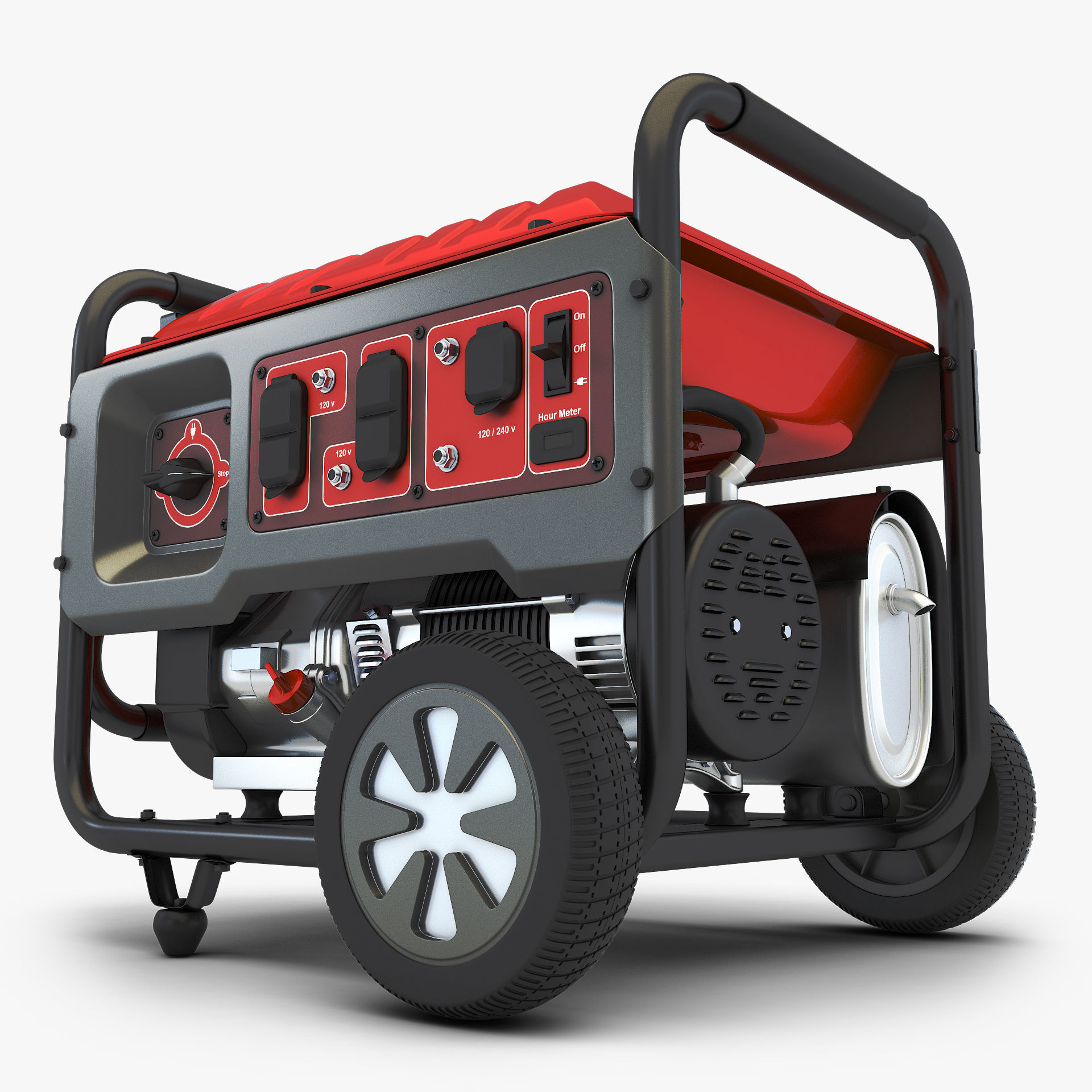 Portable Generator v 1 3D model | CGTrader