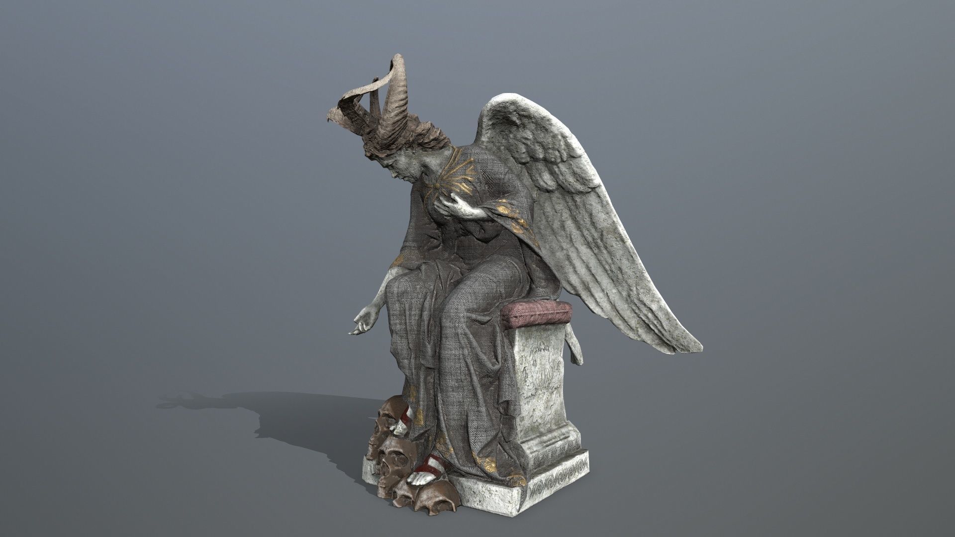 3D model woman angel VR / AR / low-poly | CGTrader