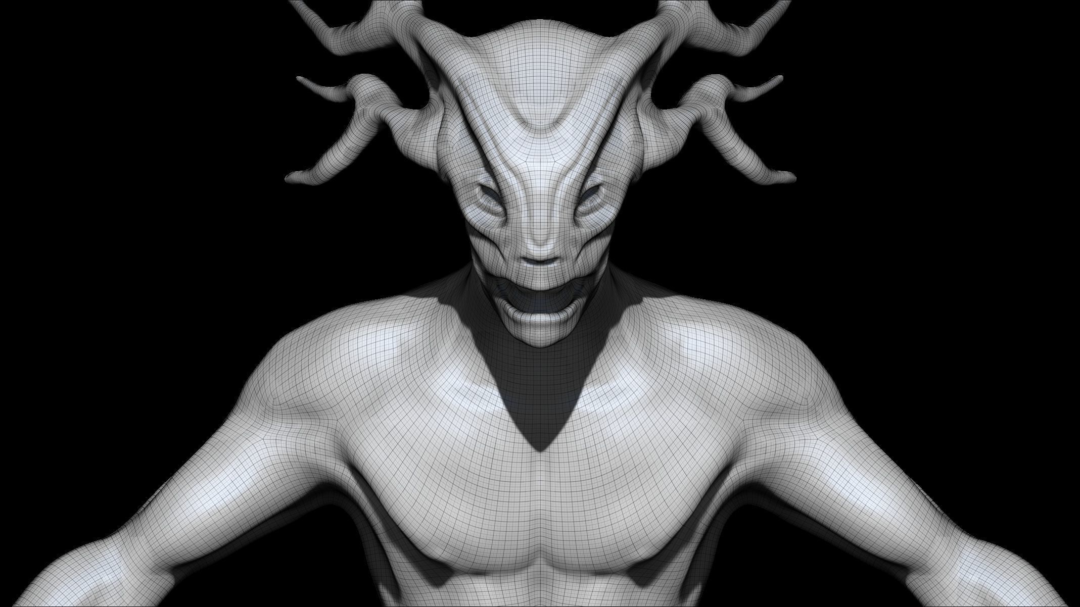 Antler Man Human Deer Centaur - Base 3D model 3D printable | CGTrader