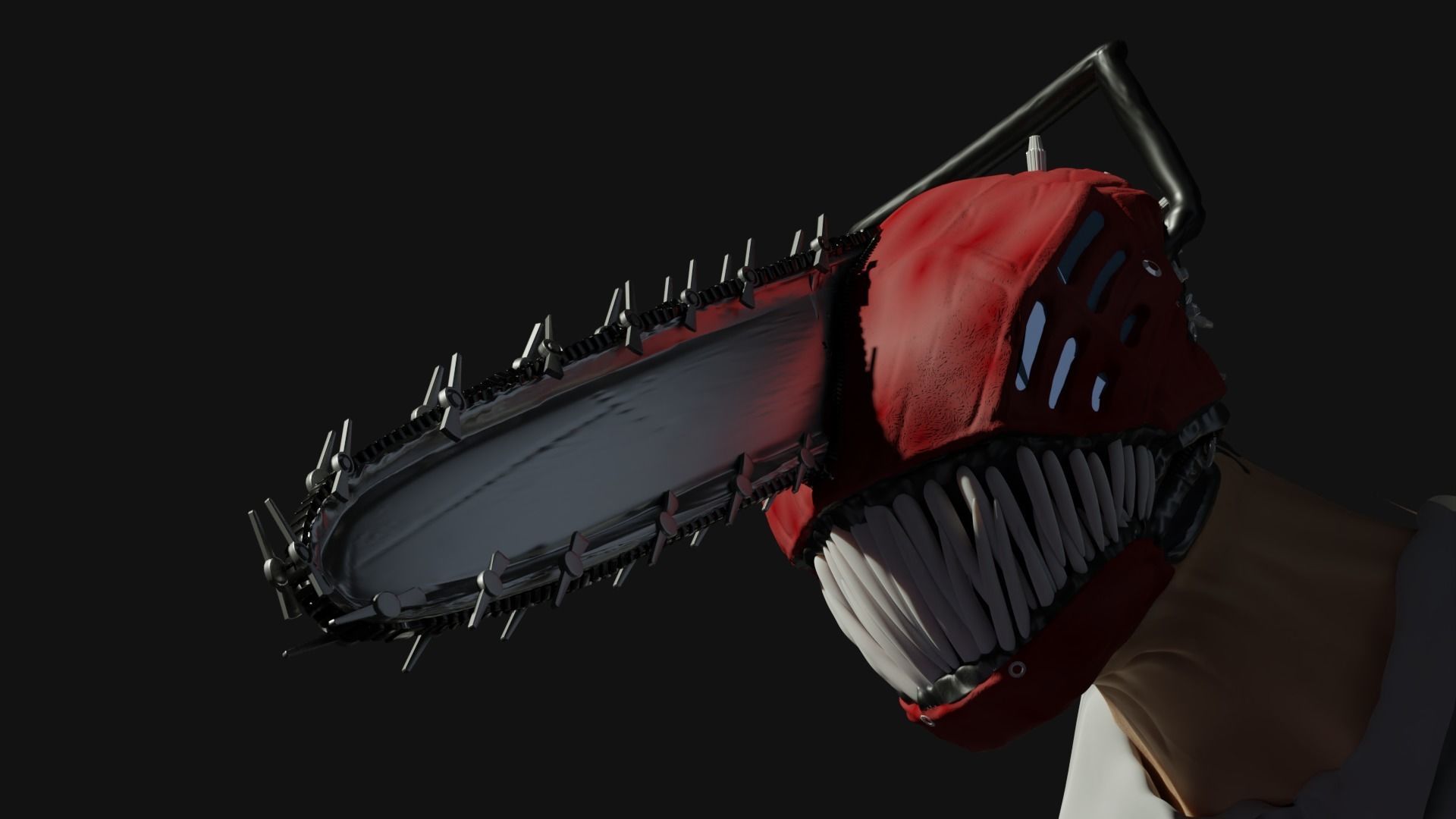 Chainsawman Sculpture - Head High poly 3D model | CGTrader