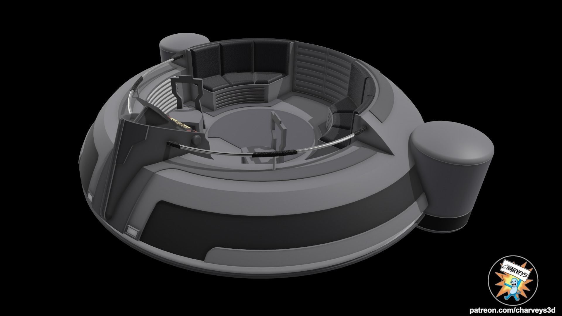 Star Wars Senate Repulsorpod for action figures 3D model 3D printable ...