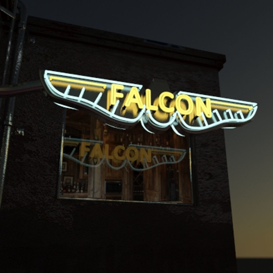 Animated Exterior Neon Sign 3D model | CGTrader