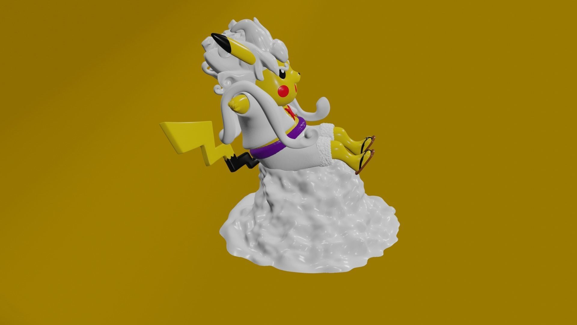 PIKACHU COSPLAY NIKA LUFFY GEAR 5 3D model 3D printable | CGTrader