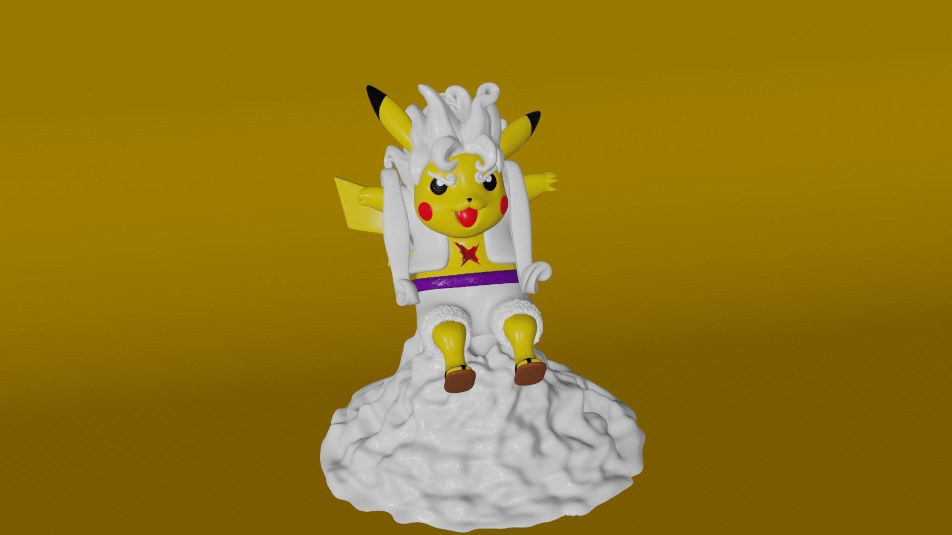 PIKACHU COSPLAY NIKA LUFFY GEAR 5 3D model 3D printable | CGTrader
