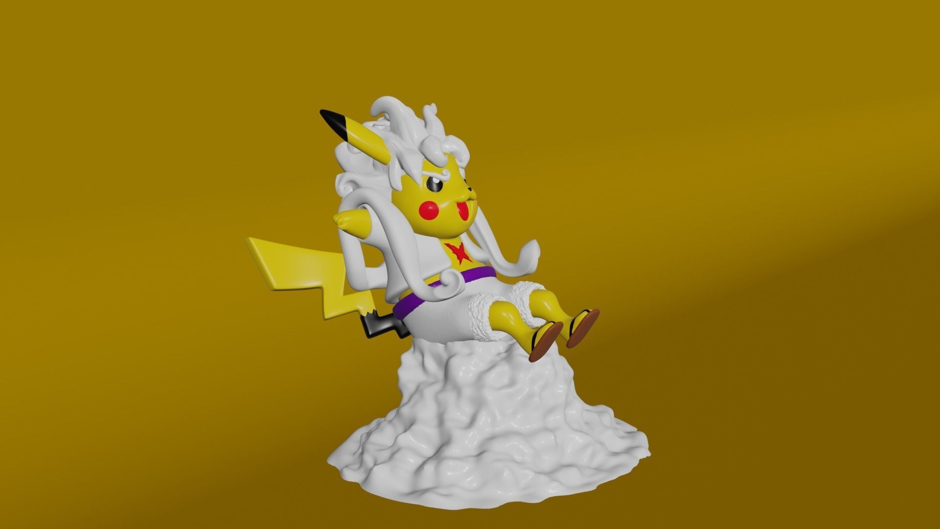 PIKACHU COSPLAY NIKA LUFFY GEAR 5 3D model 3D printable | CGTrader