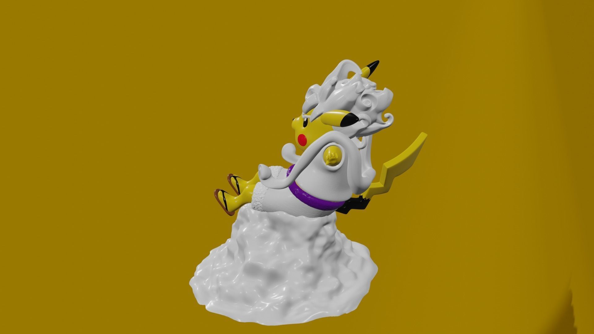 PIKACHU COSPLAY NIKA LUFFY GEAR 5 3D model 3D printable | CGTrader