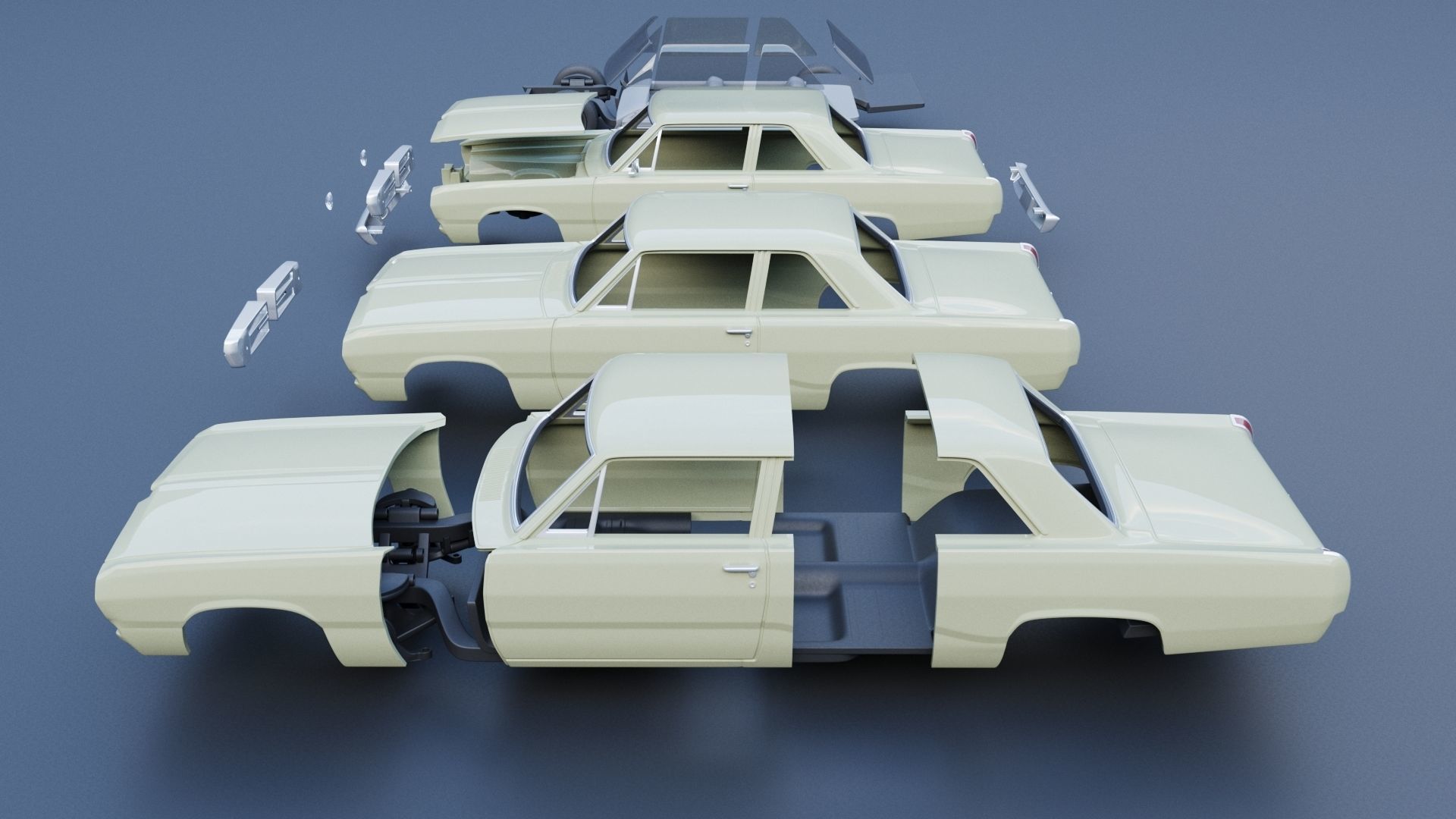 Plymouth Valiant 100 1967 3D model 3D printable | CGTrader
