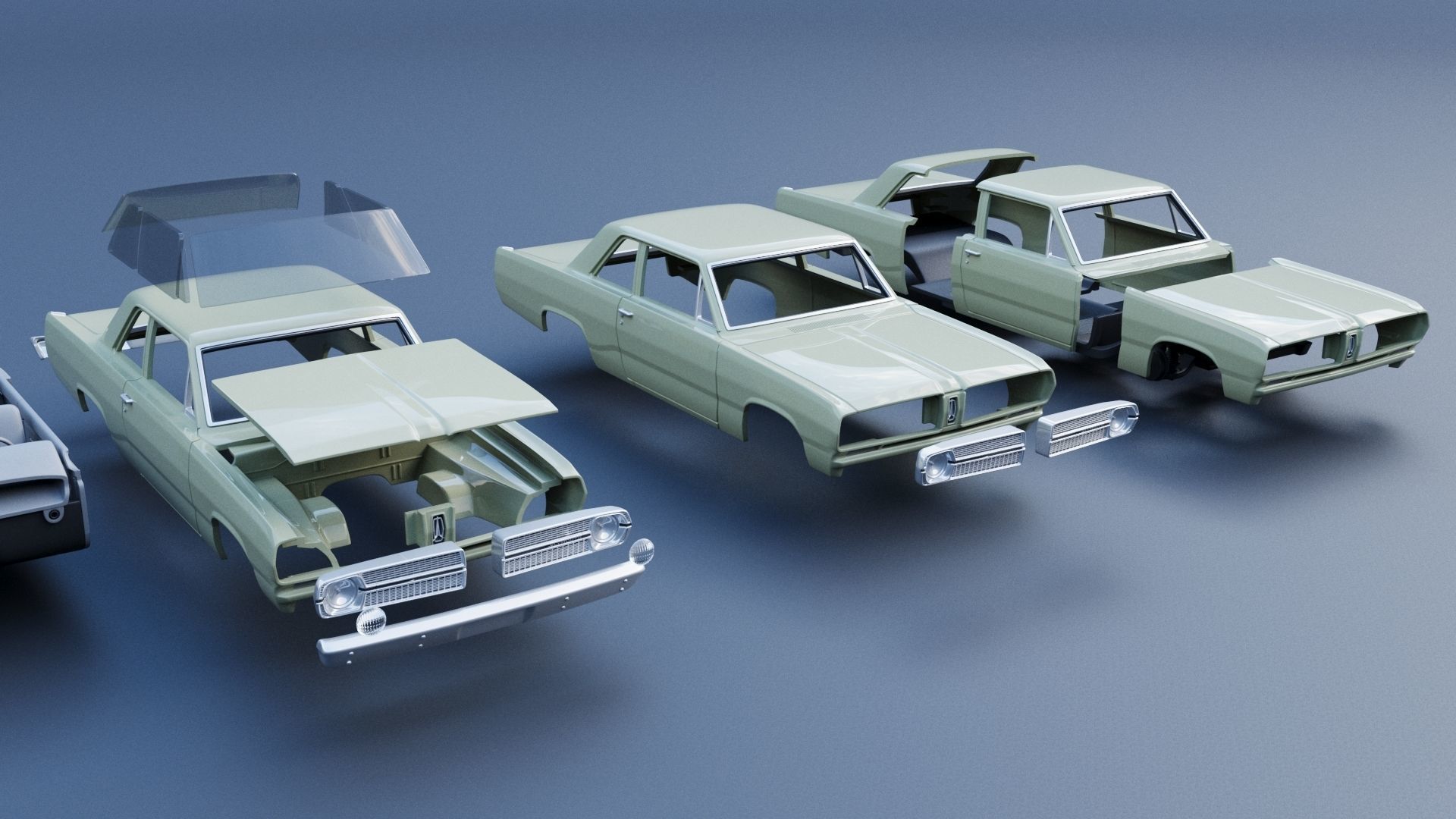 Plymouth Valiant 100 1967 3D model 3D printable | CGTrader