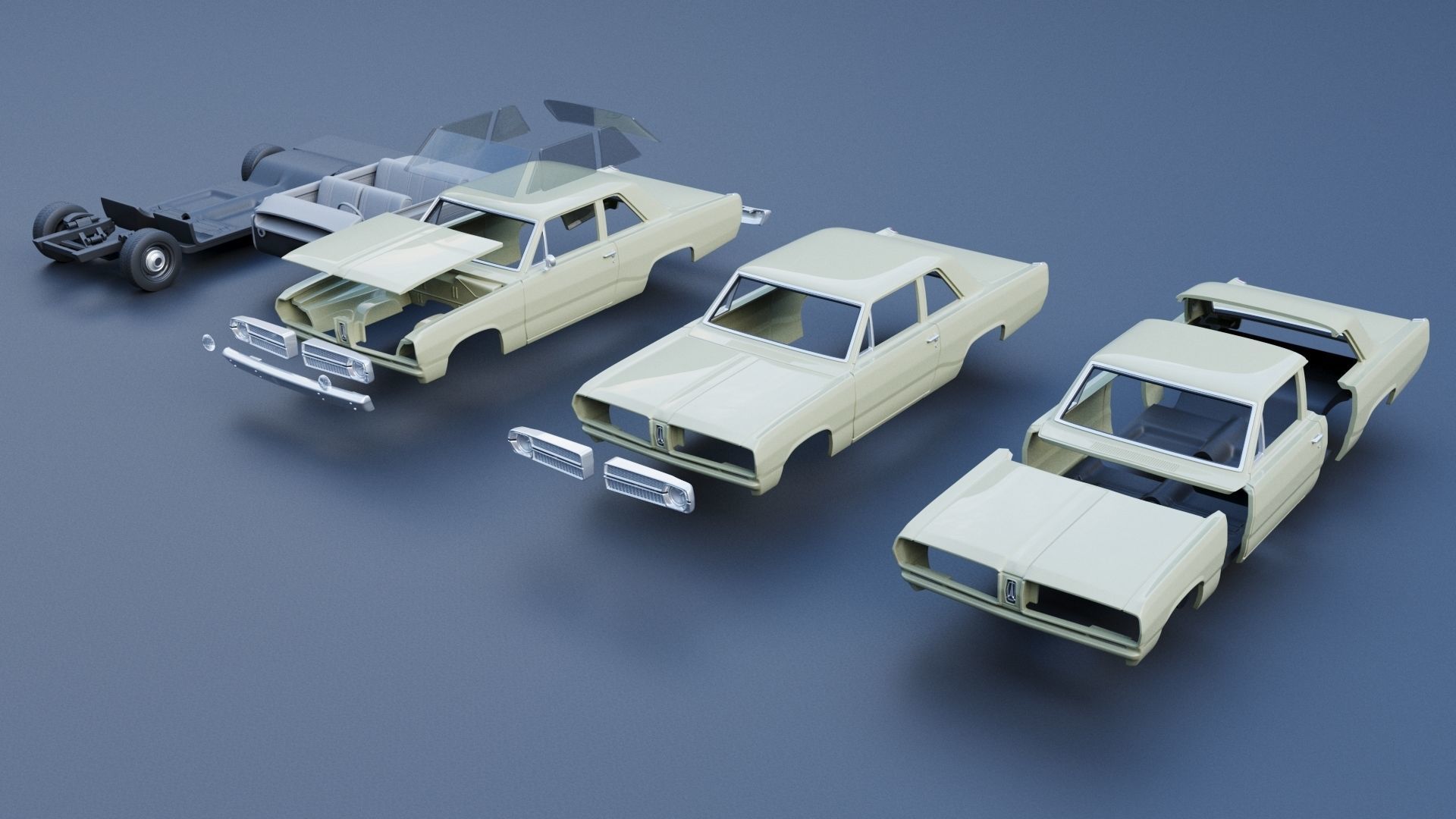 Plymouth Valiant 100 1967 3D model 3D printable | CGTrader