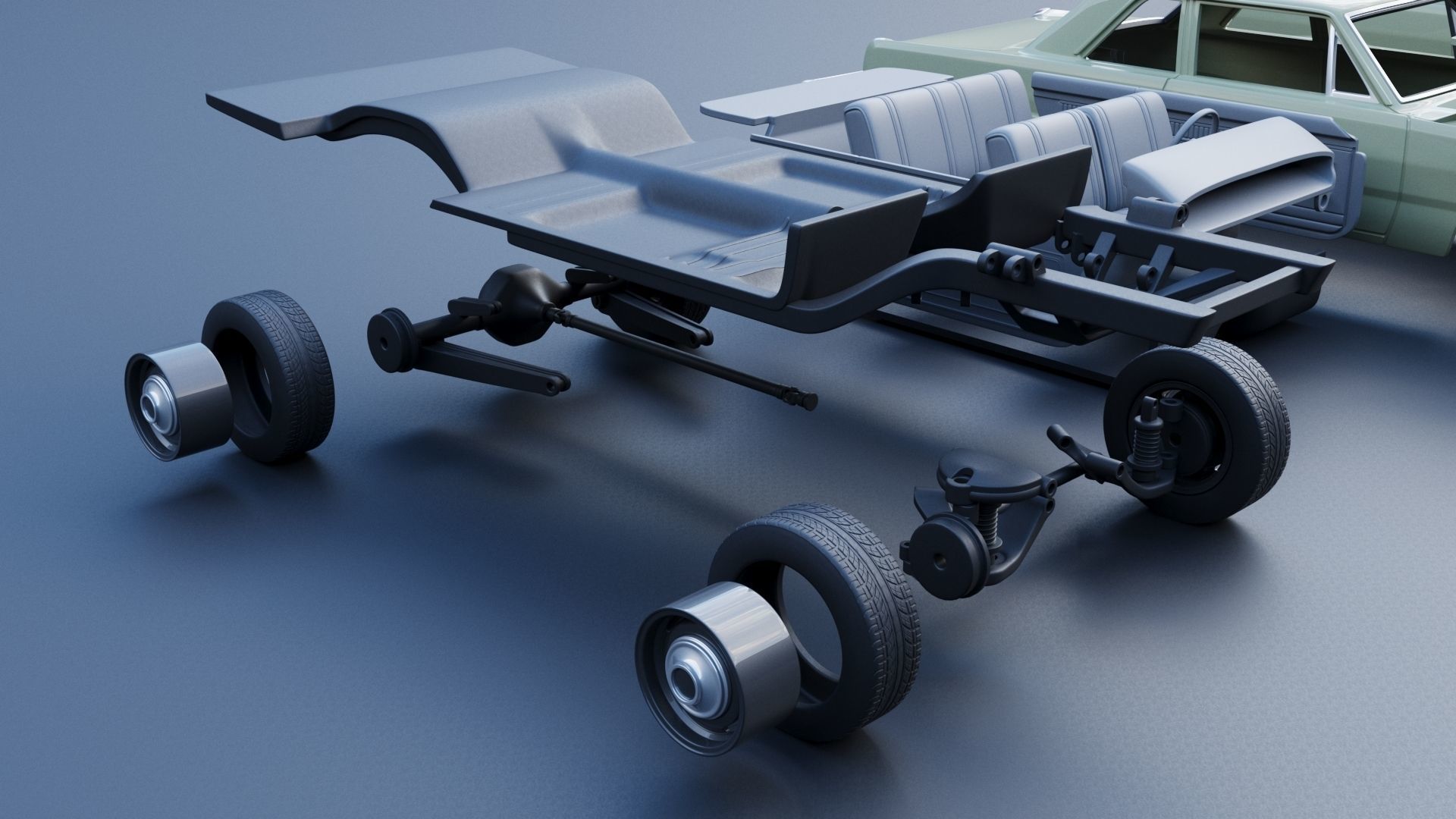 Plymouth Valiant 100 1967 3D model 3D printable | CGTrader