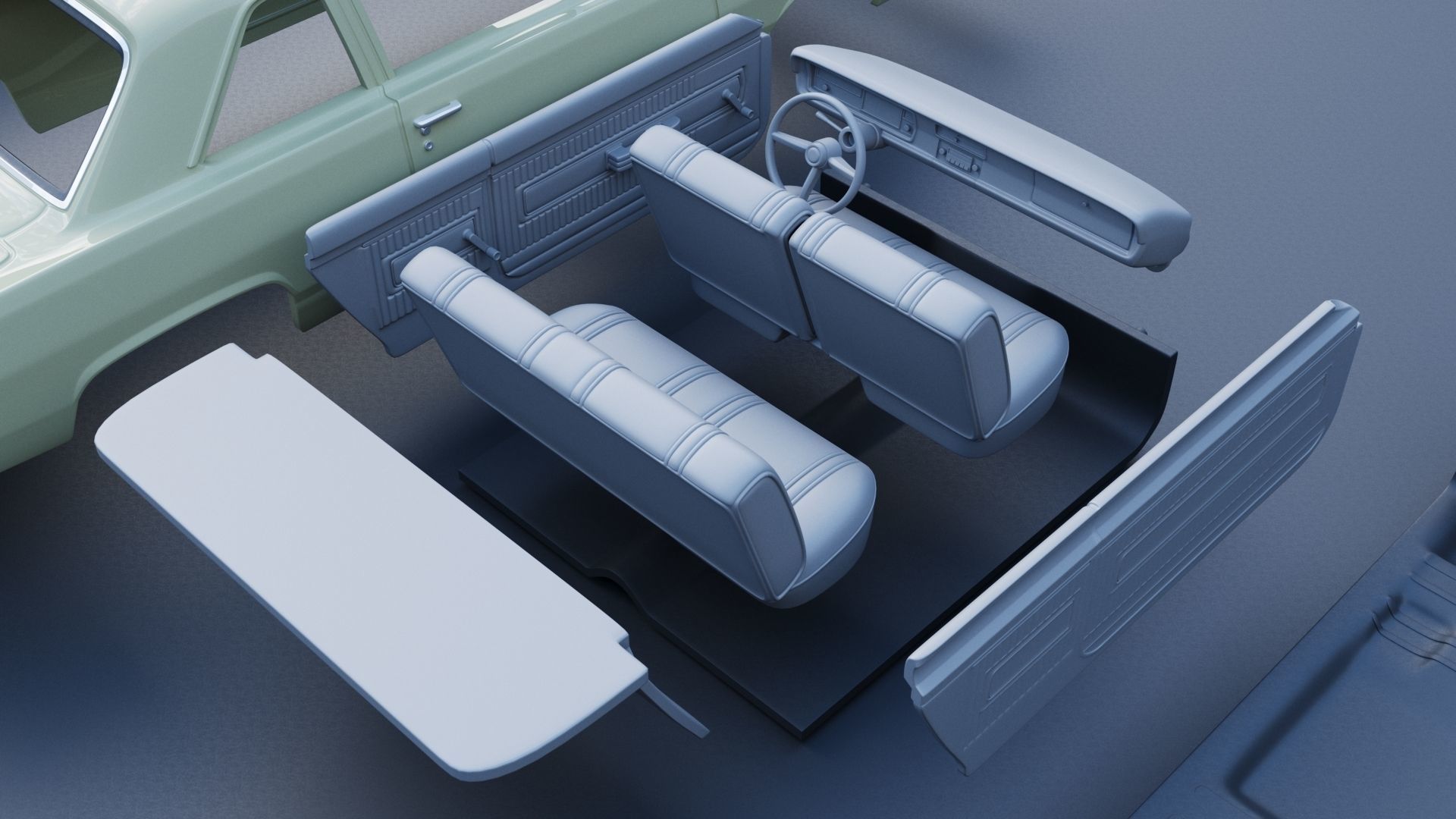 Plymouth Valiant 100 1967 3D model 3D printable | CGTrader