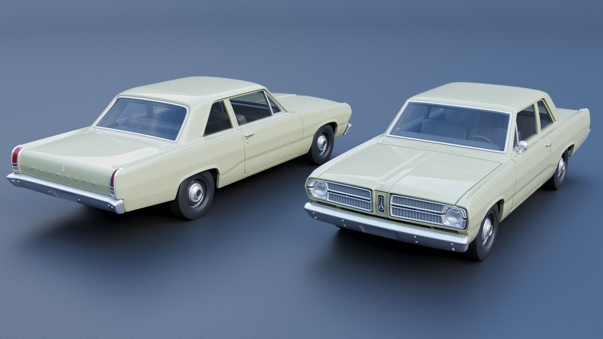 Plymouth Valiant 100 1967 3D model 3D printable | CGTrader
