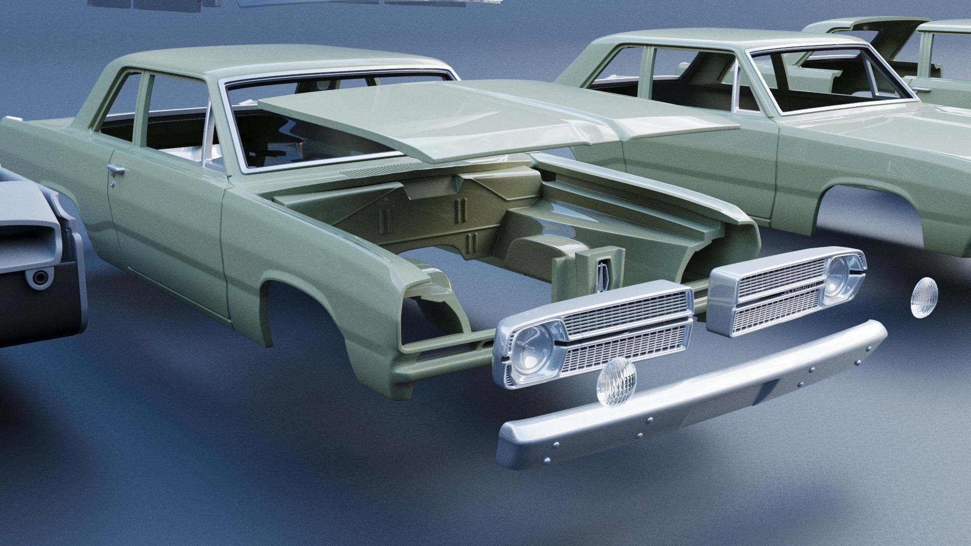 Plymouth Valiant 100 1967 3D model 3D printable | CGTrader