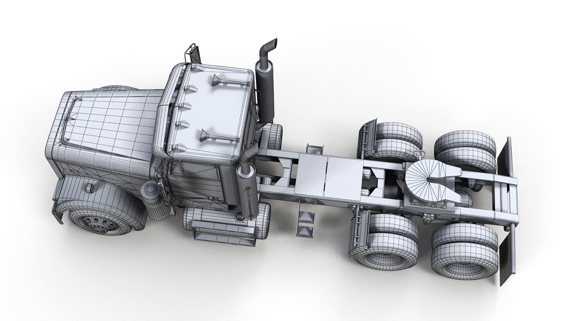 Freightliner Classic XL daycab truck 3D model animated | CGTrader