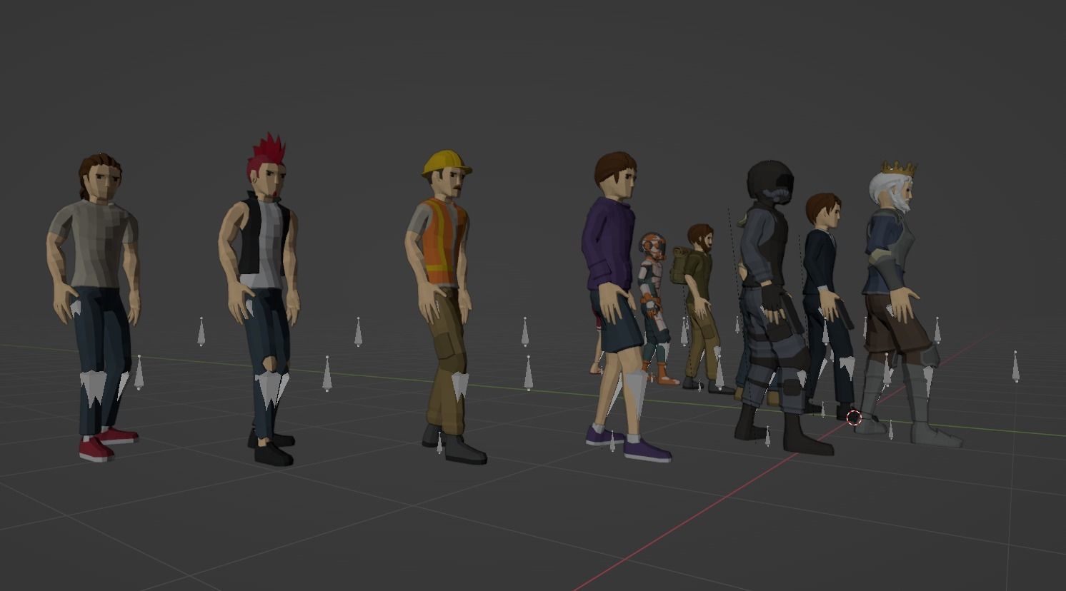 3D model Animated characters pack VR / AR / low-poly | CGTrader