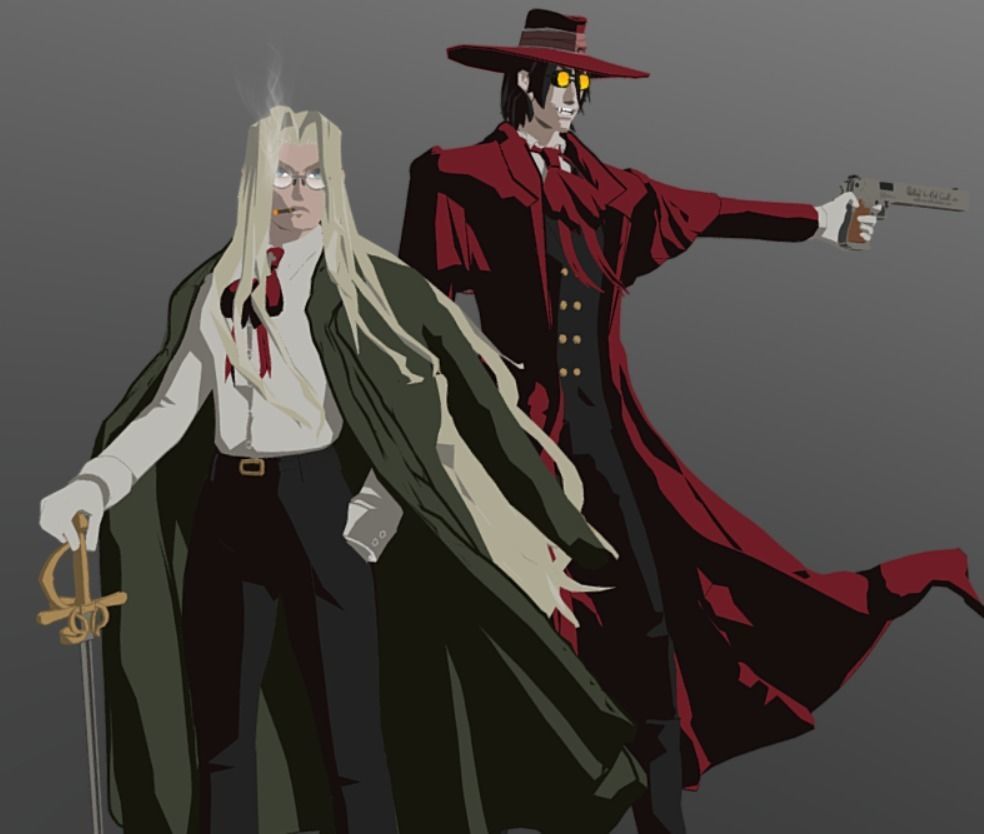 Alucard and Integra Fairbrook Wingates Hellsing 3D model | CGTrader