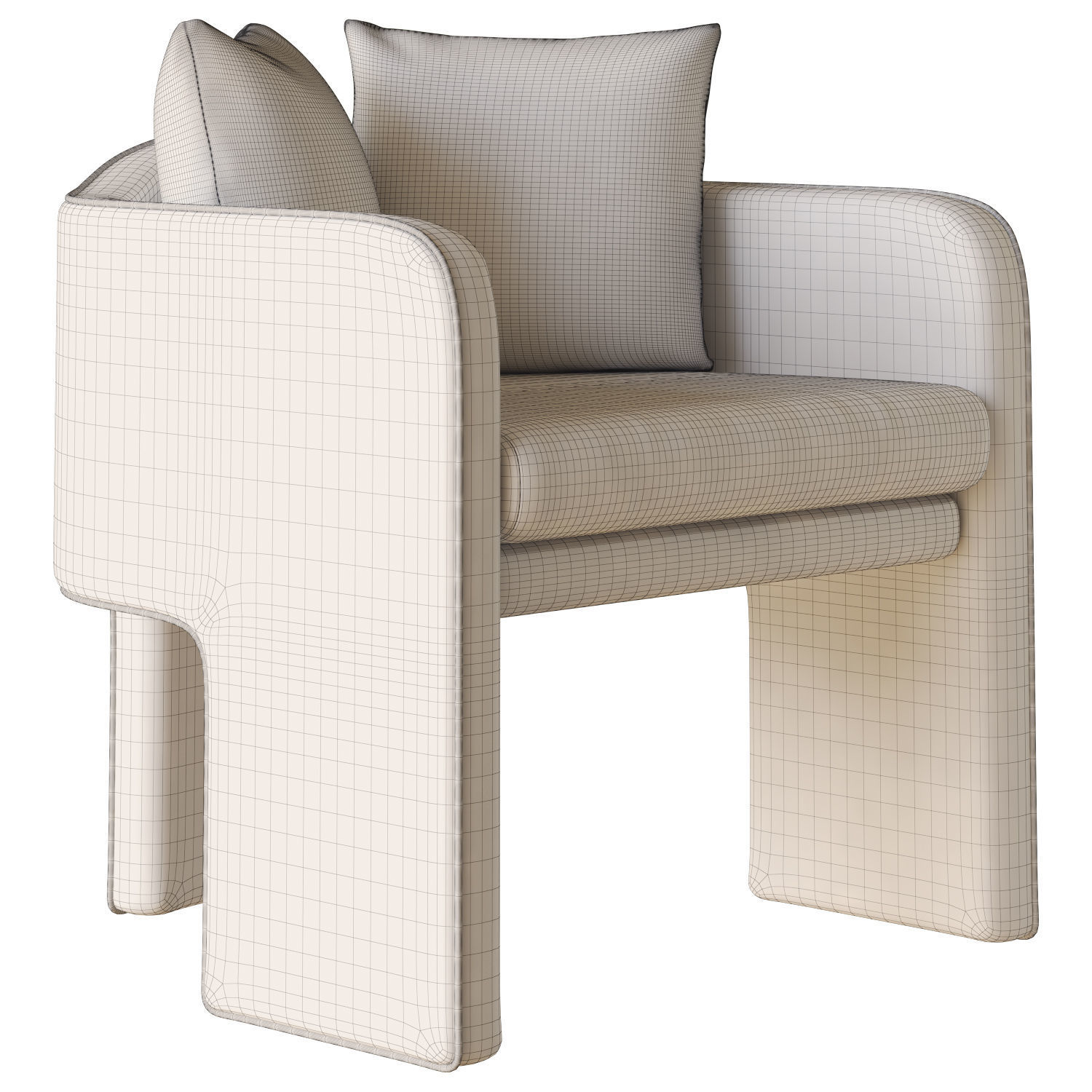 Milo Baughman Armchair by art lab 3D model | CGTrader