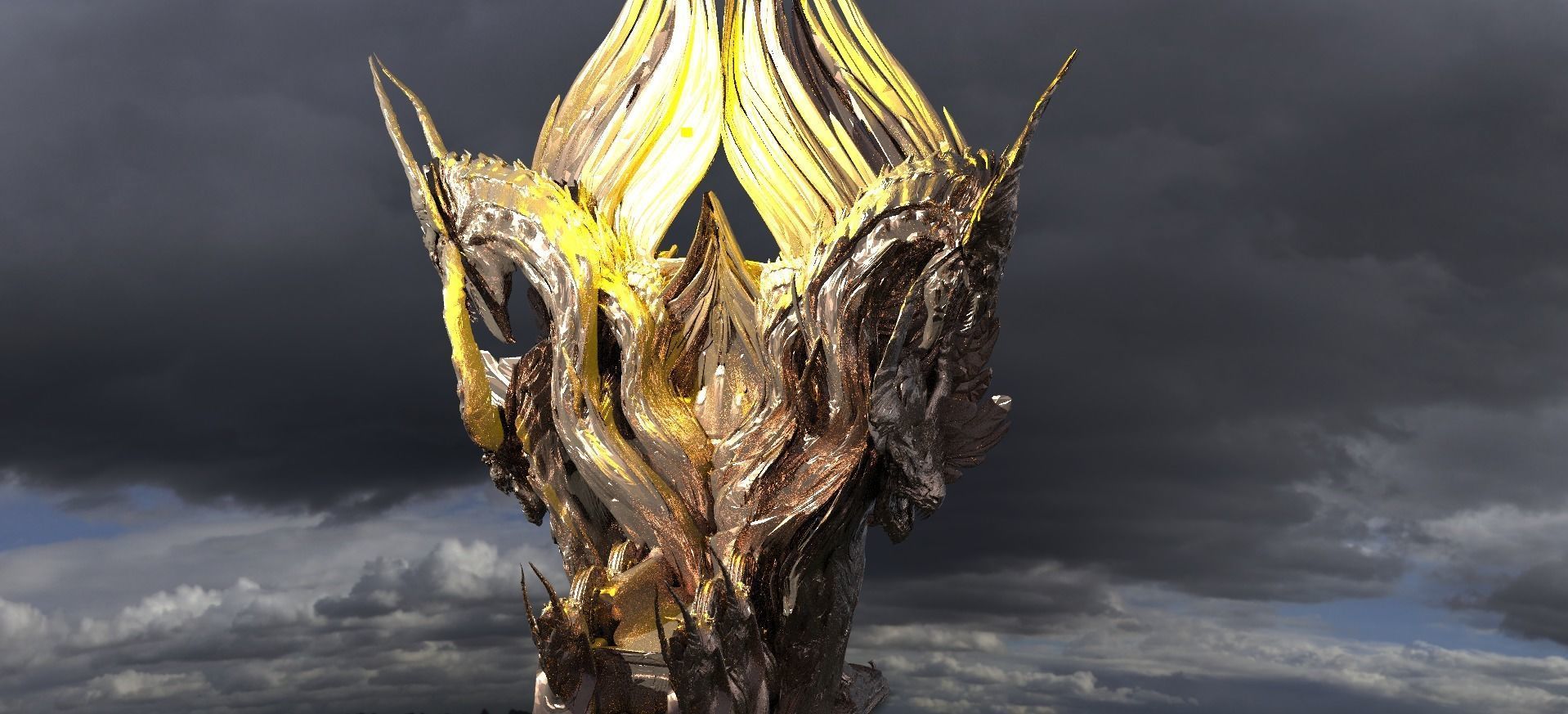 Gold Serpent Throne 8 designs 3D model | CGTrader