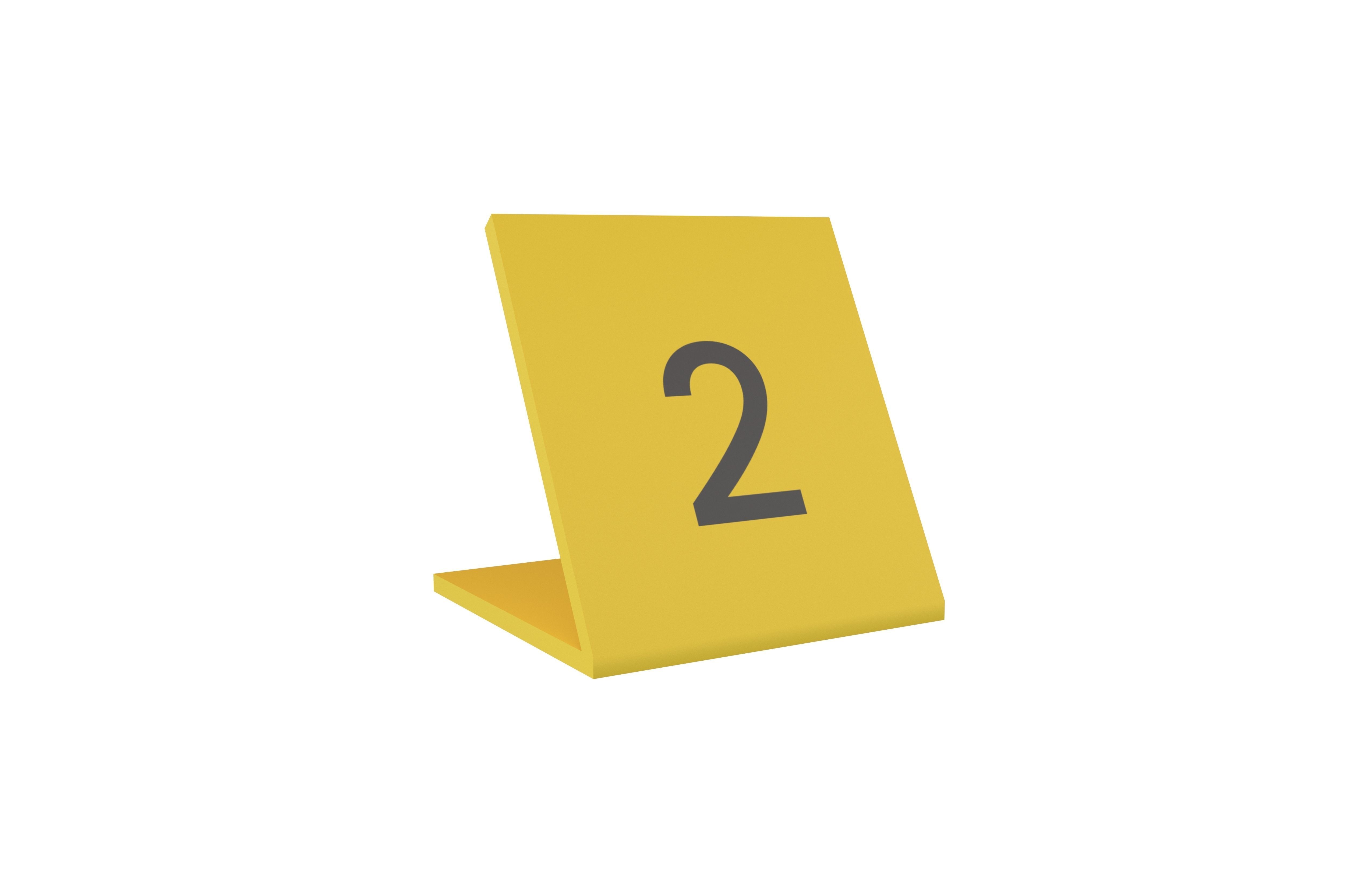 3D model Crime Evidence Number Tag 2 v1 001 VR / AR / low-poly | CGTrader
