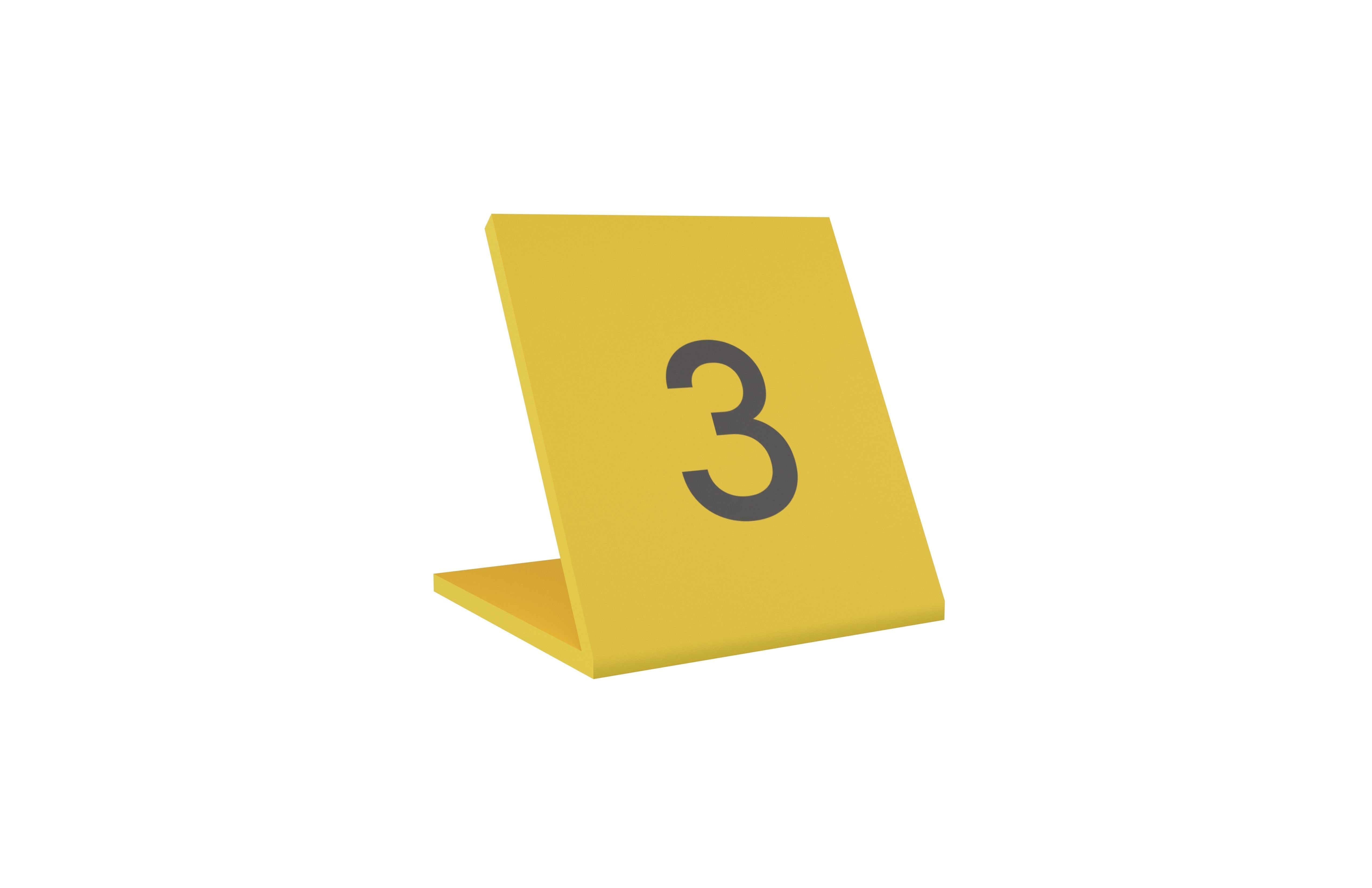 3D model Crime Evidence Number Tag 3 v1 001 VR / AR / low-poly | CGTrader