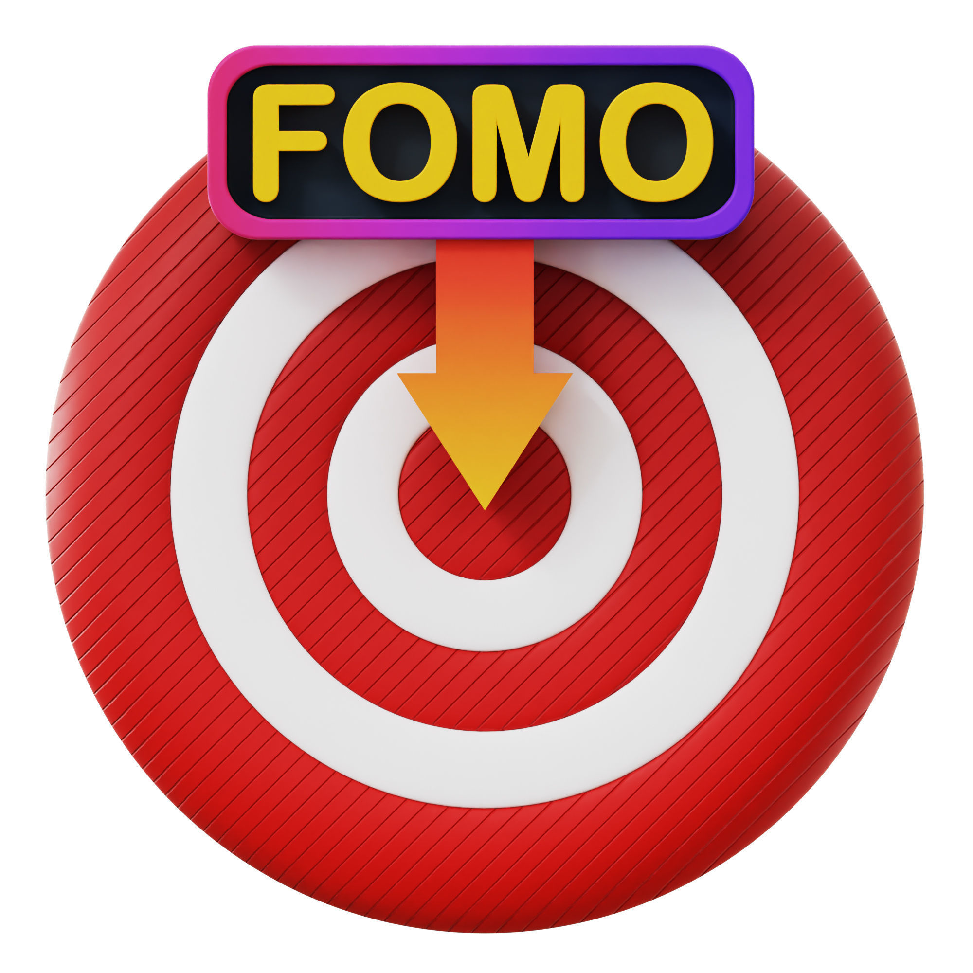 3D model 3D FOMO Target VR / AR / low-poly | CGTrader