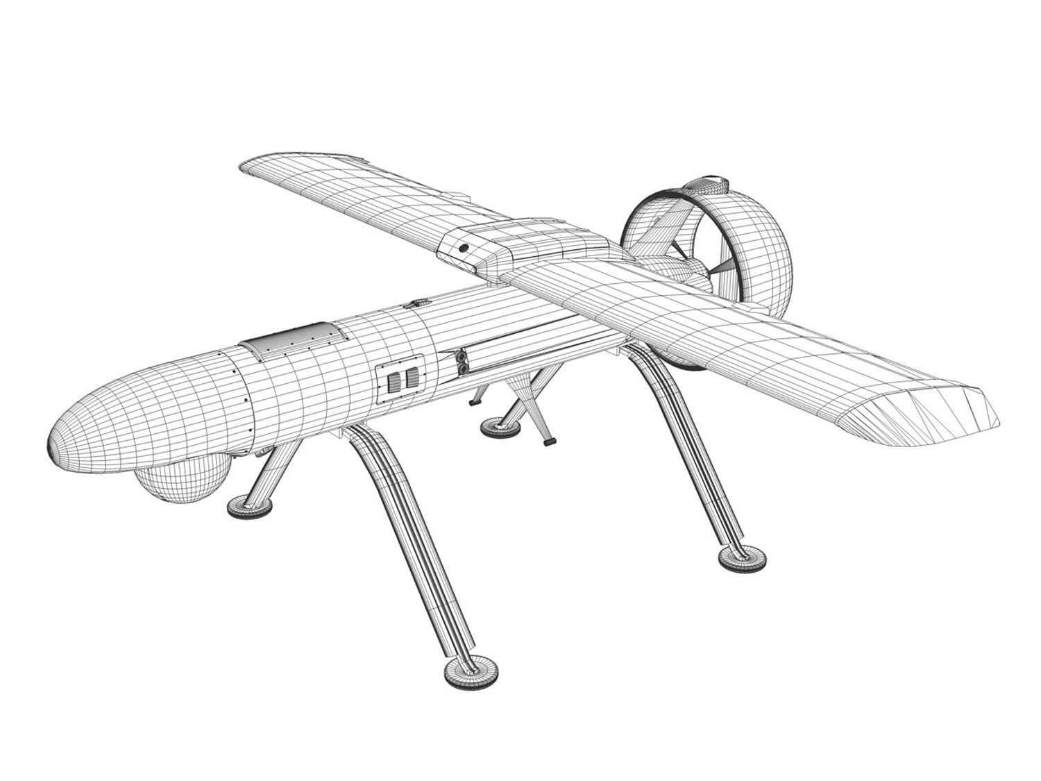 Pchela-1T Drone - Russian UAV 3D model | CGTrader