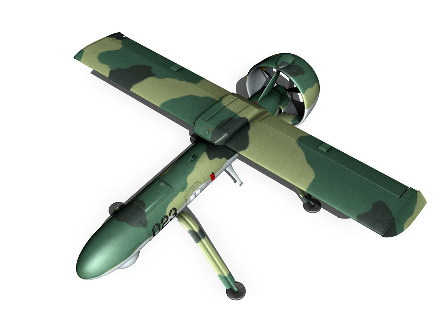 Pchela-1T Drone - Russian UAV 3D model | CGTrader