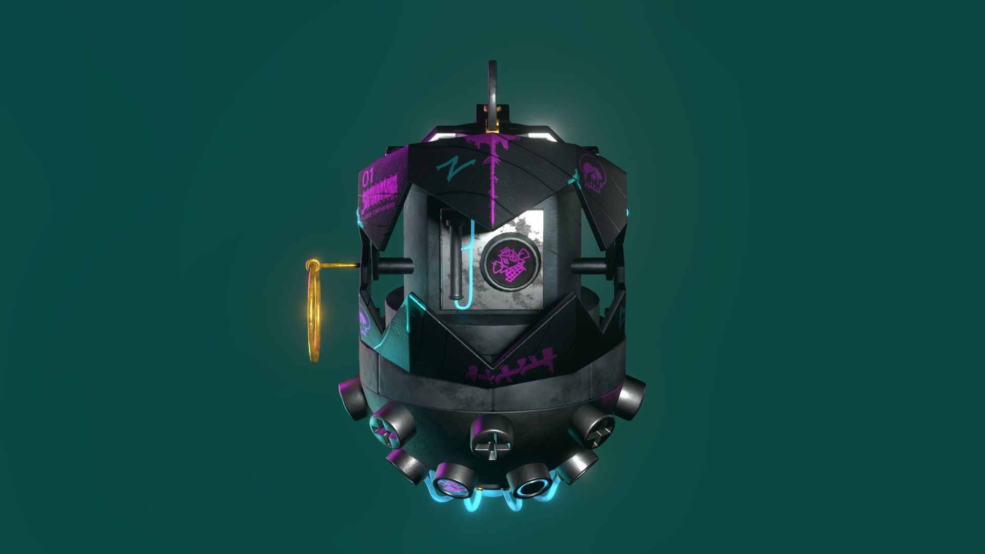 3D model Arcane Jinx Flame Chompers VR / AR / low-poly | CGTrader