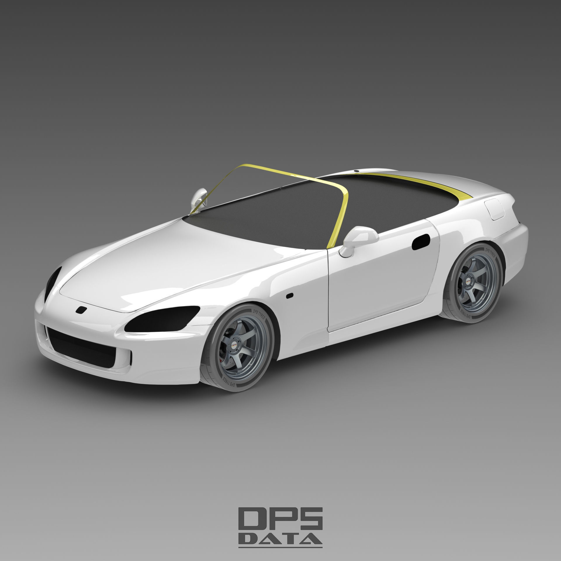 S2000 AP2 Windshield Frame Exterior Surface 3D Laser-Scanned 3D model ...