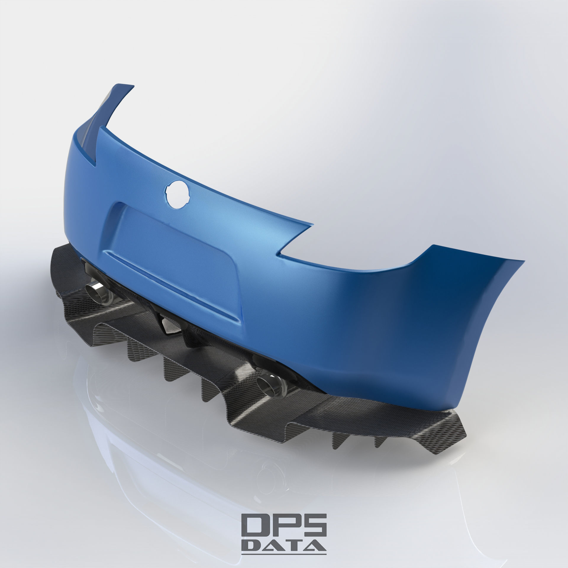 370Z Z34 Rear Bumper Exterior Surface Model - 3D Laser-Scanned 3D model ...