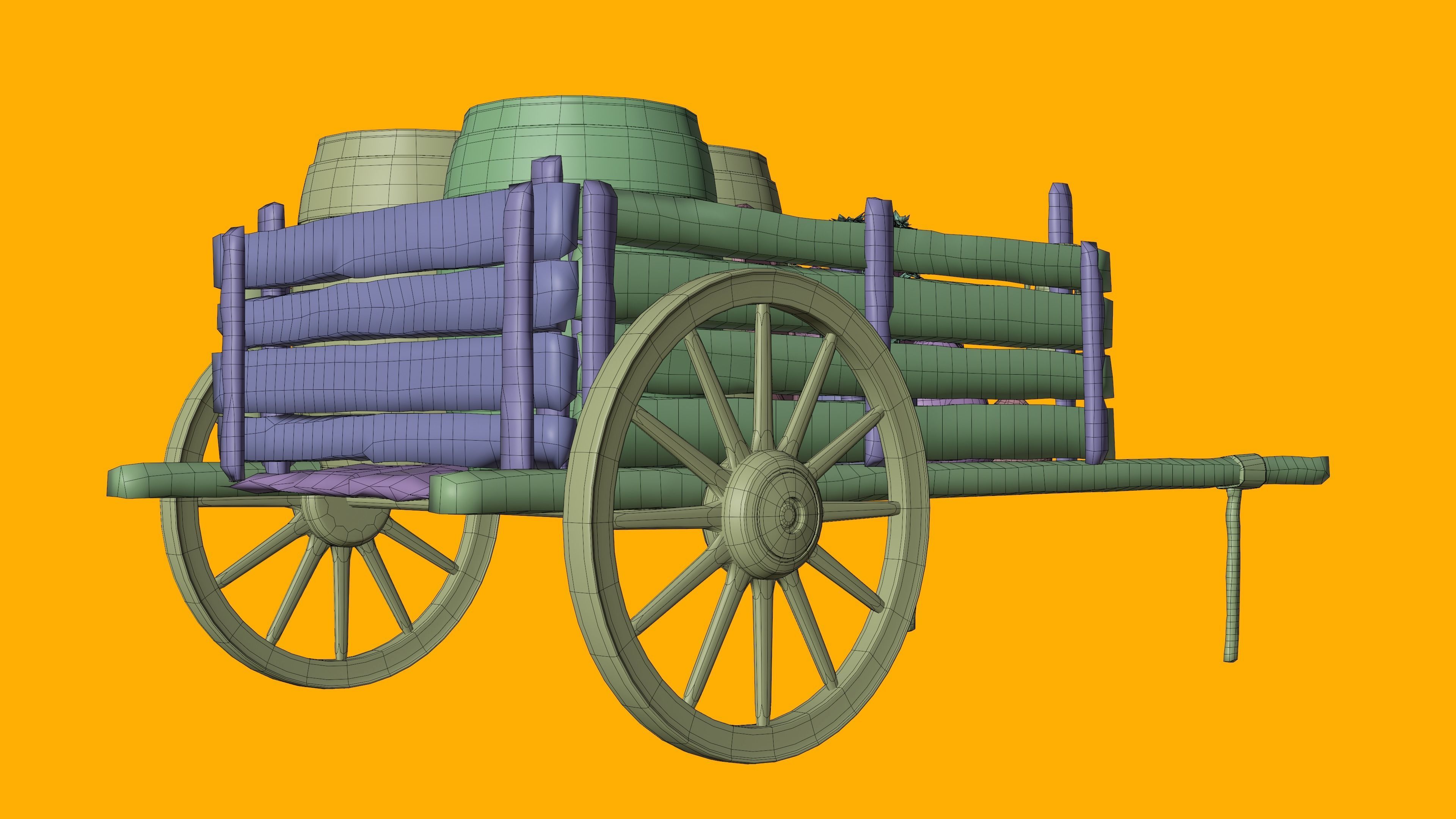 3D model cargo cart VR / AR / low-poly | CGTrader