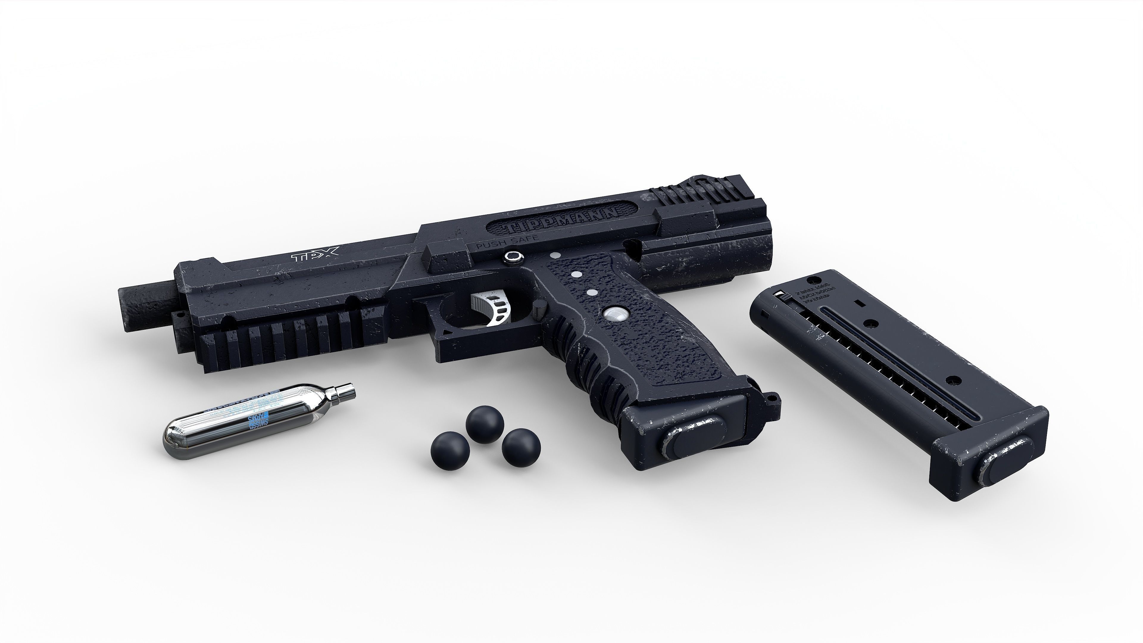 TPx Paintball Marker 3D model | CGTrader