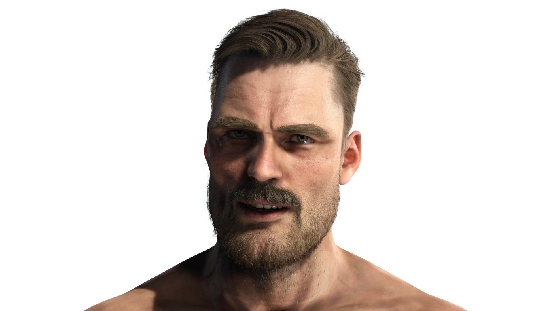 3D model Gym Bro - Giga Chad- Muscular man fitness crossfit VR / AR ...