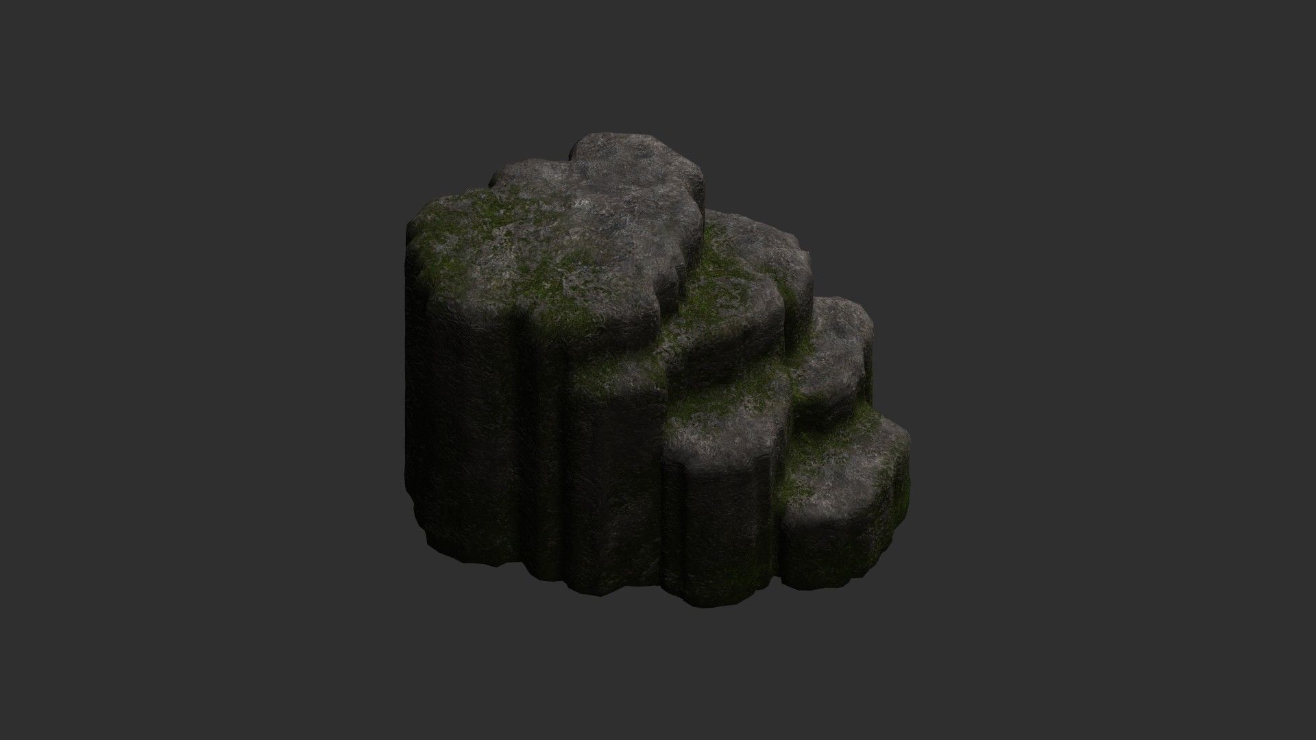 3D model Cave Platform 1 - Moss 1 VR / AR / low-poly | CGTrader