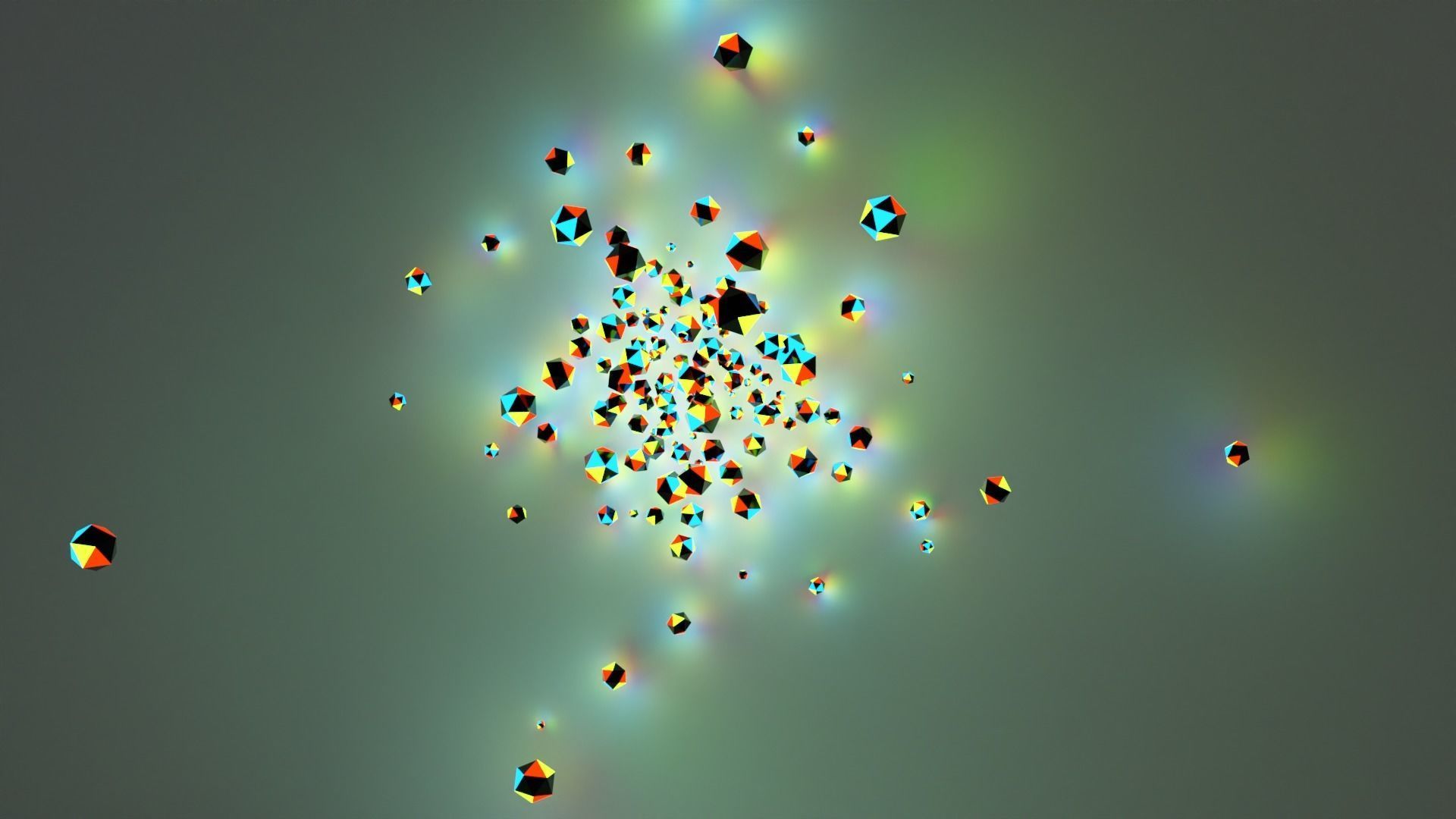 Rigid particles free VR / AR / low-poly 3D model animated | CGTrader