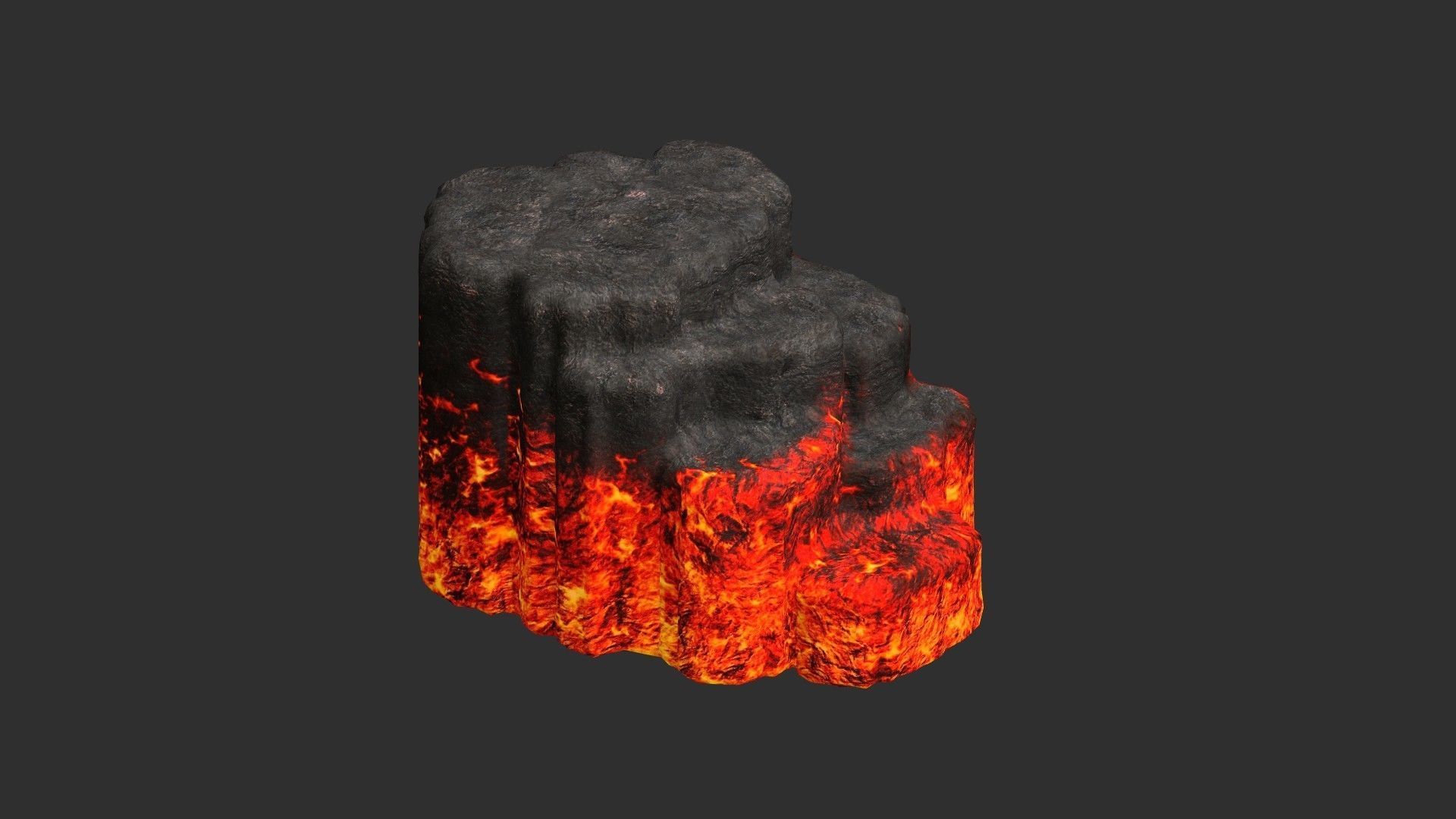 3D model Cave Platform 1 - Lava VR / AR / low-poly | CGTrader