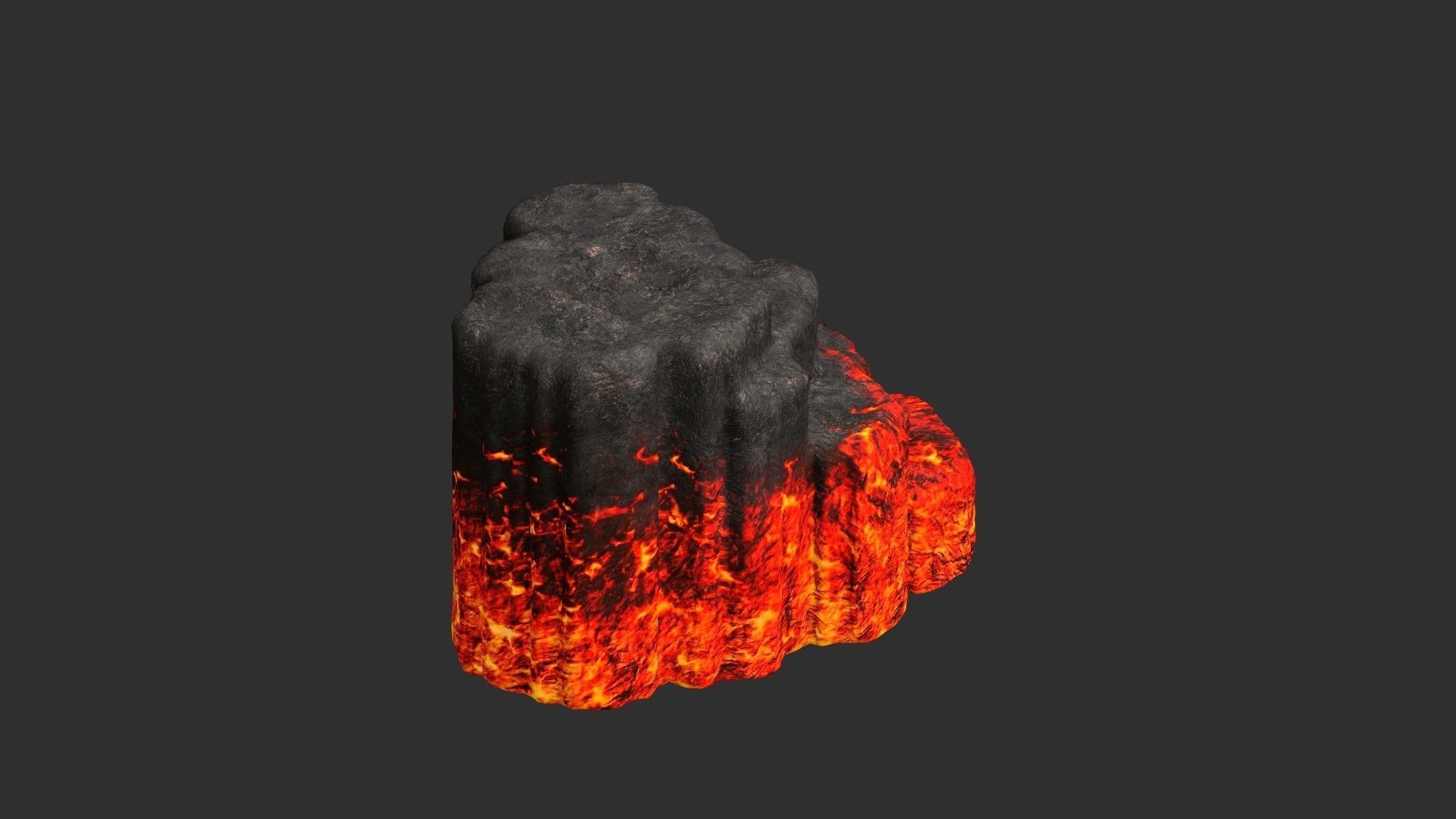 3D model Cave Platform 1 - Lava VR / AR / low-poly | CGTrader