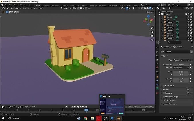 house 3d model free 3D model 3D printable | CGTrader