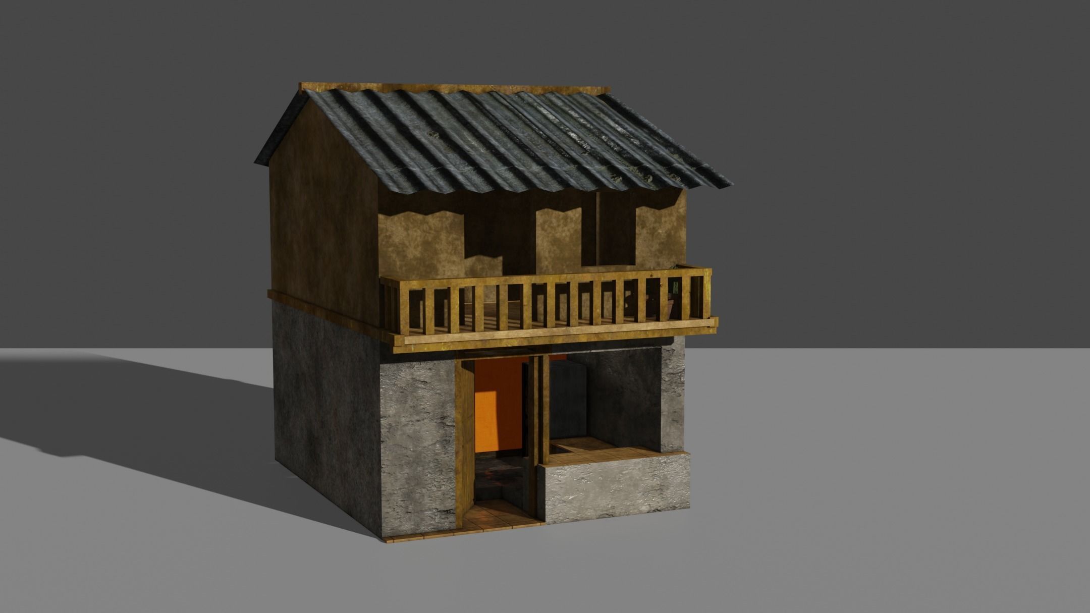 Indonesian Village House - Rumah Kampung Indonesia 3D model | CGTrader