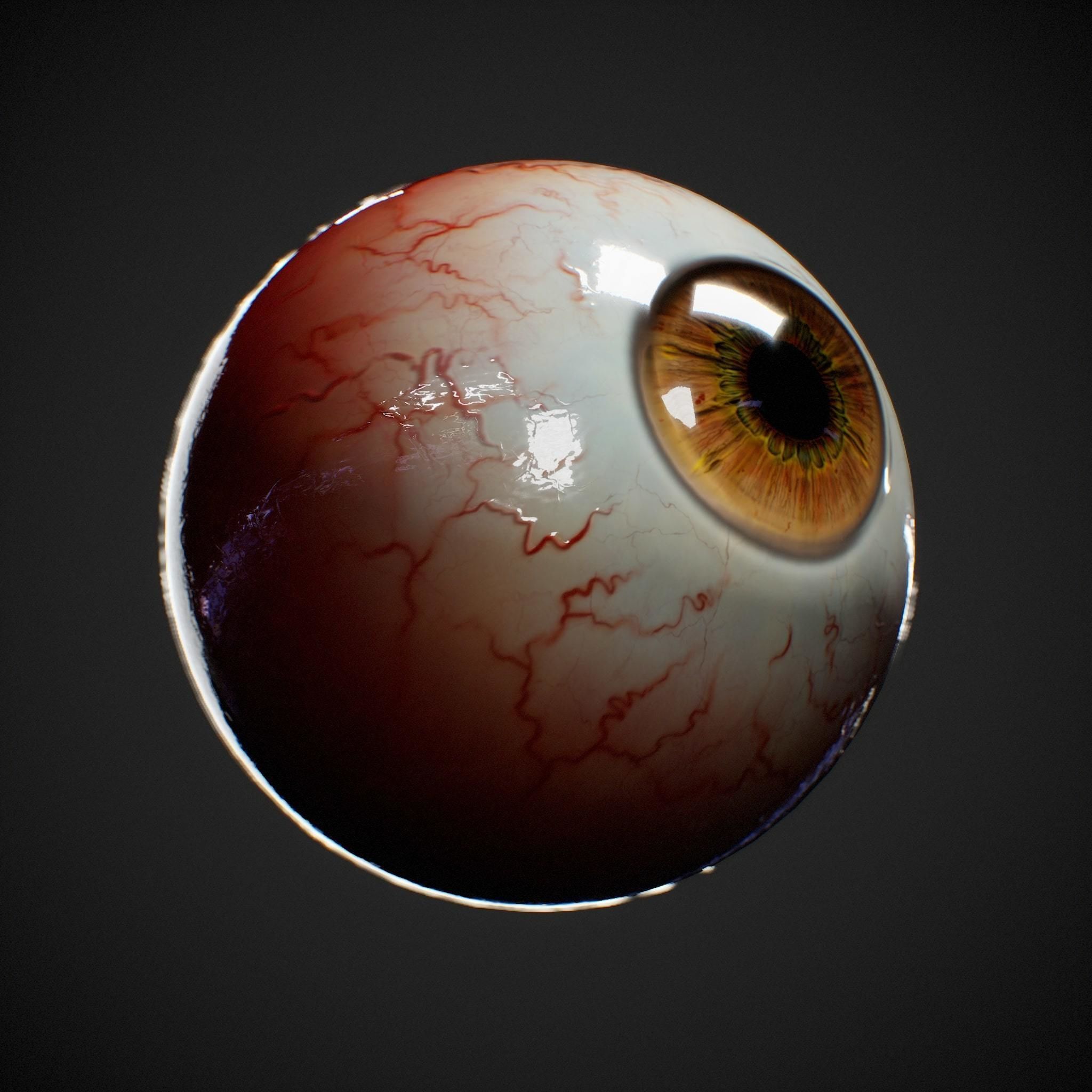 3D model Six Photorealistic Eyes Real-Time 3D Model VR / AR / low-poly ...
