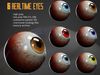 3D model Six Photorealistic Eyes Real-Time 3D Model VR / AR / low-poly ...