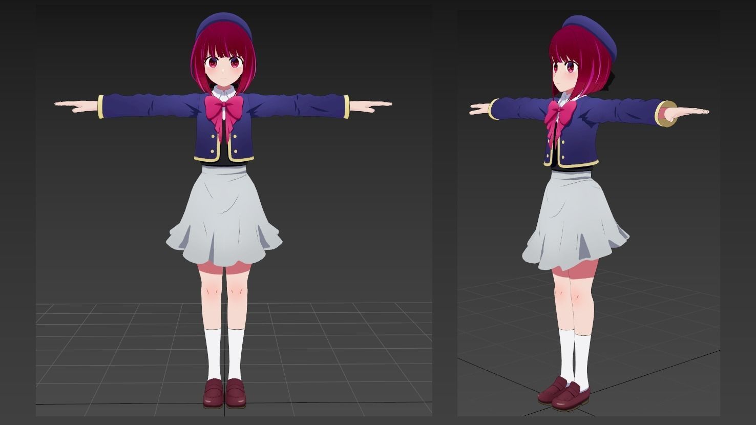 Oshi no Ko Kana VRChat Avatar 3D model rigged | CGTrader