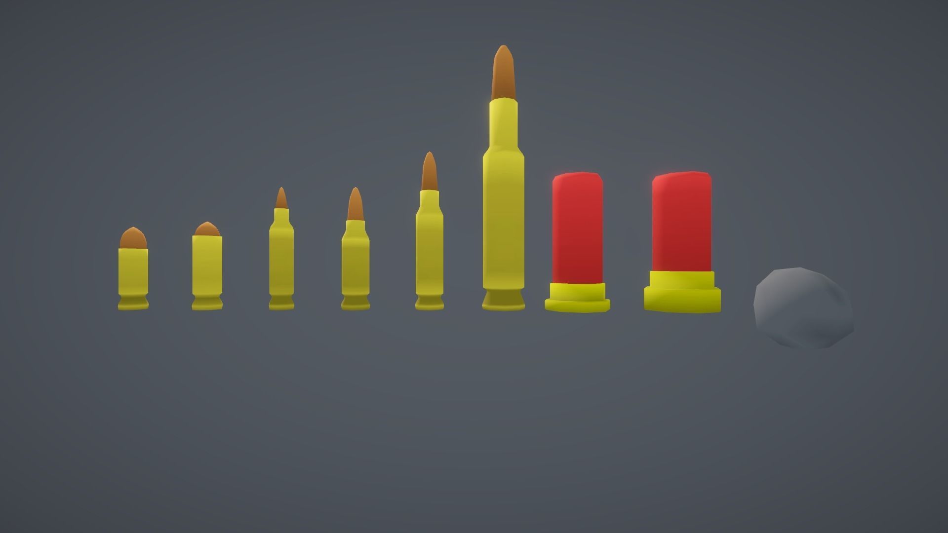 Poly World - Toon Projectiles free VR / AR / low-poly 3D model | CGTrader