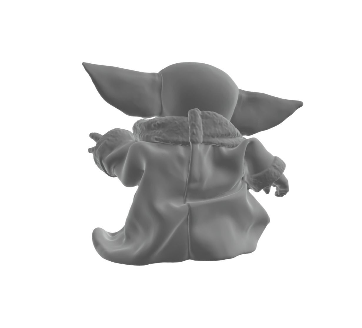 Grogu Baby Yoda the force 3D model 3D printable | CGTrader